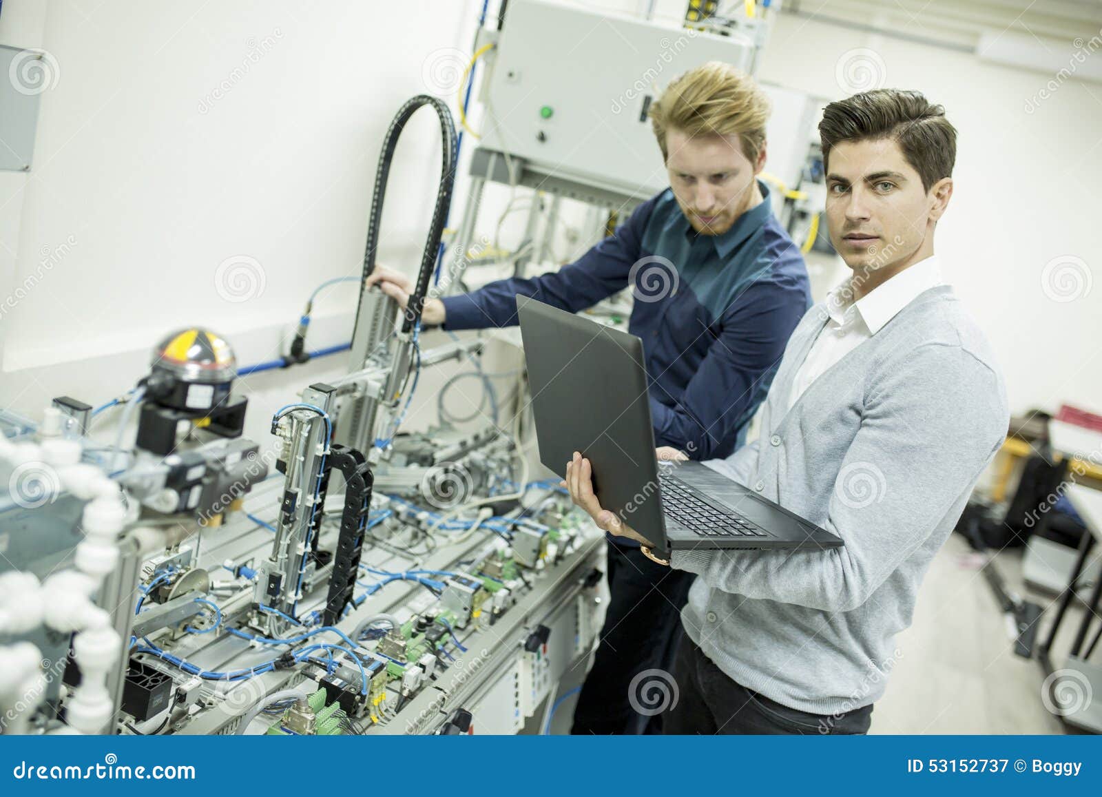 Engineer in the factory stock image. Image of expertise - 53152737