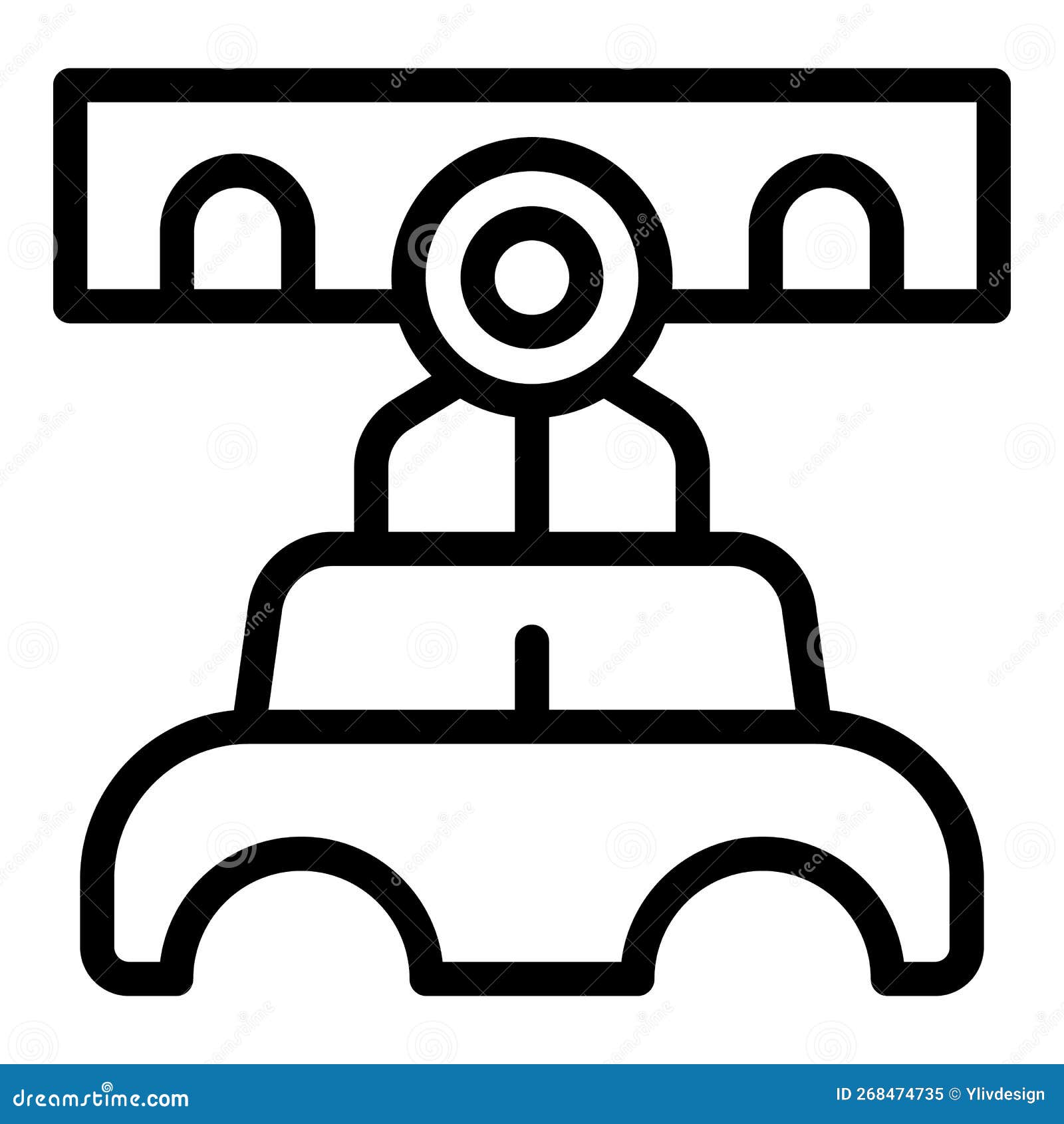Engineer Factory Equipment Icon Outline Vector. Work Machine Stock ...