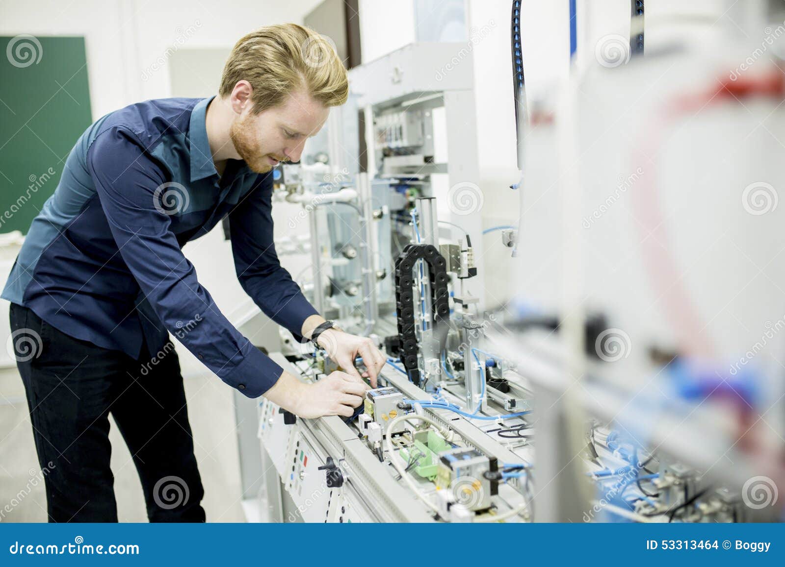 Engineer in the factory stock photo. Image of engineering - 53313464