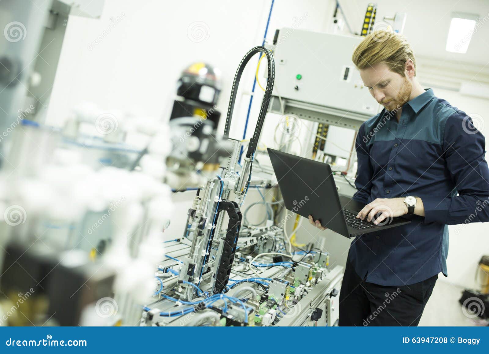 Engineer in the factory stock photo. Image of working - 63947208