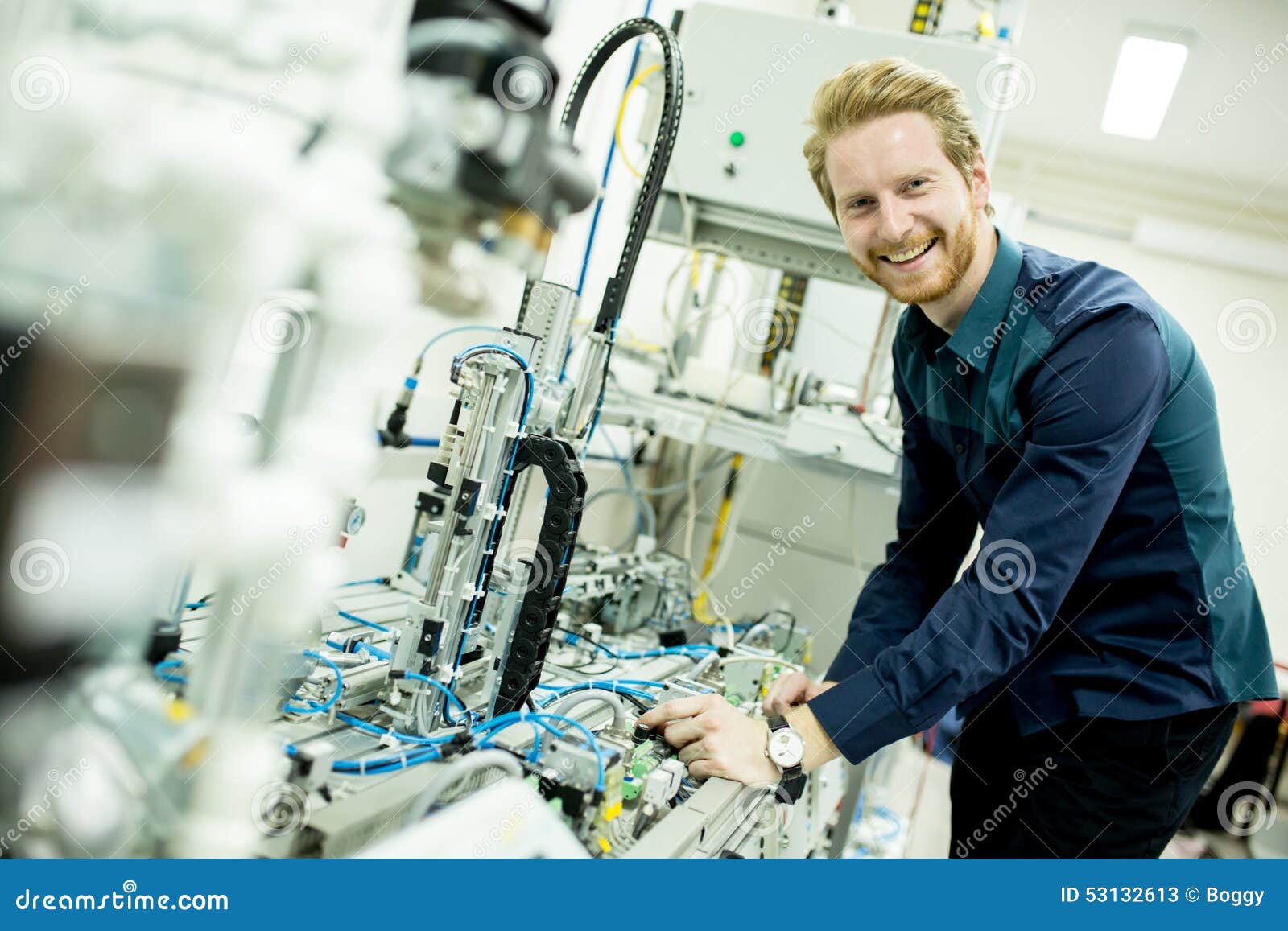 Engineer in the factory stock image. Image of supervisor - 53132613
