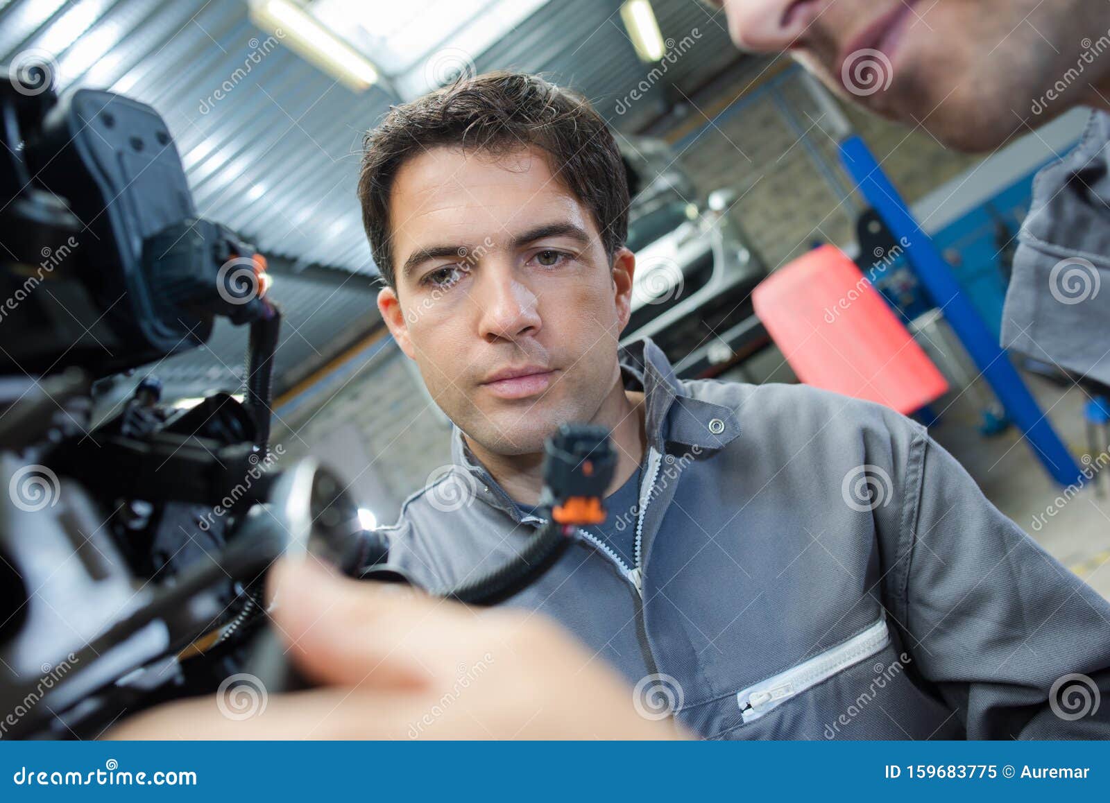 Engineer Fixing Automated Milling Machine Stock Image - Image of ...