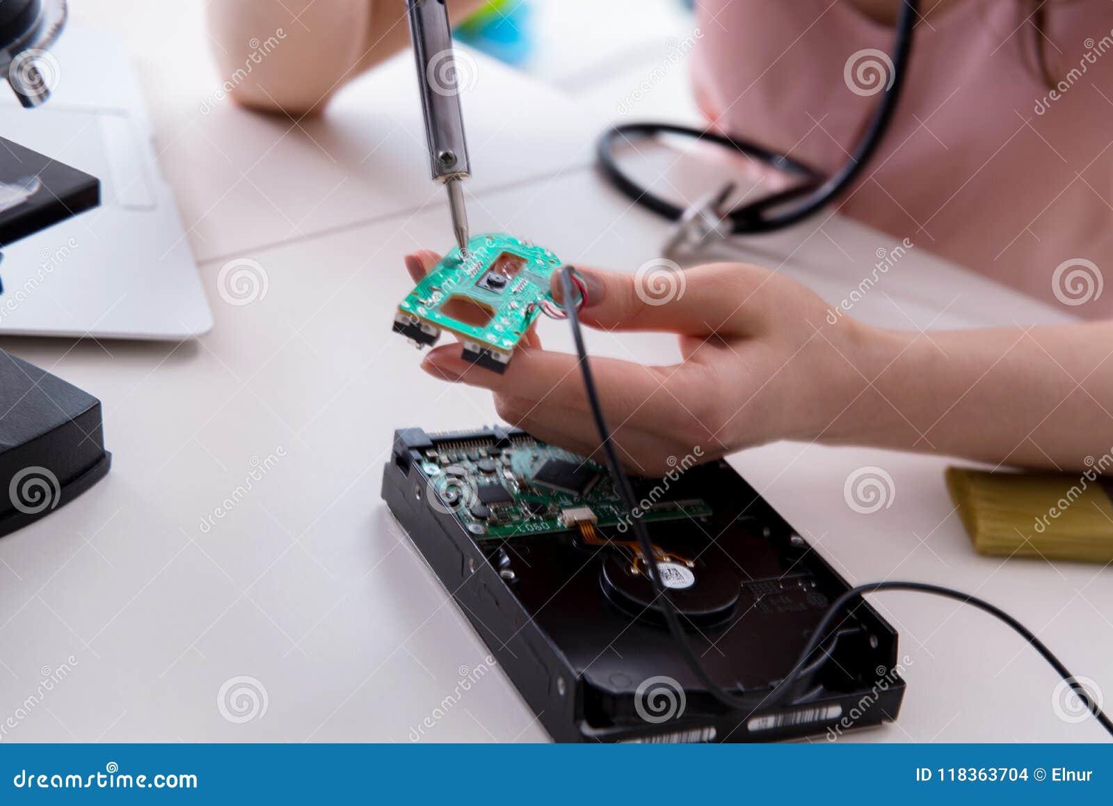 The Engineer Fixing Broken Computer Hard Drive Stock Photo - Image of ... The Engineer Fixing Broken Computer Hard Drive Stock Photo - Image of ...