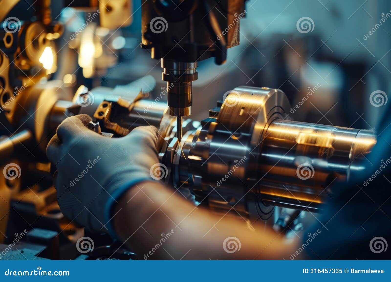 Engineer Fixing a Machine in Factory. Generative AI Stock Image - Image ...