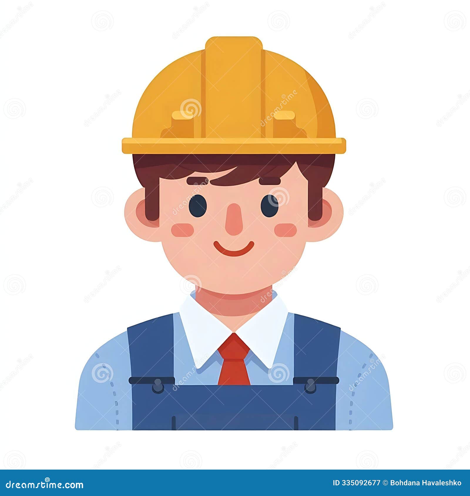 Engineer, Flat Style Illustration Stock Illustration - Illustration of ...