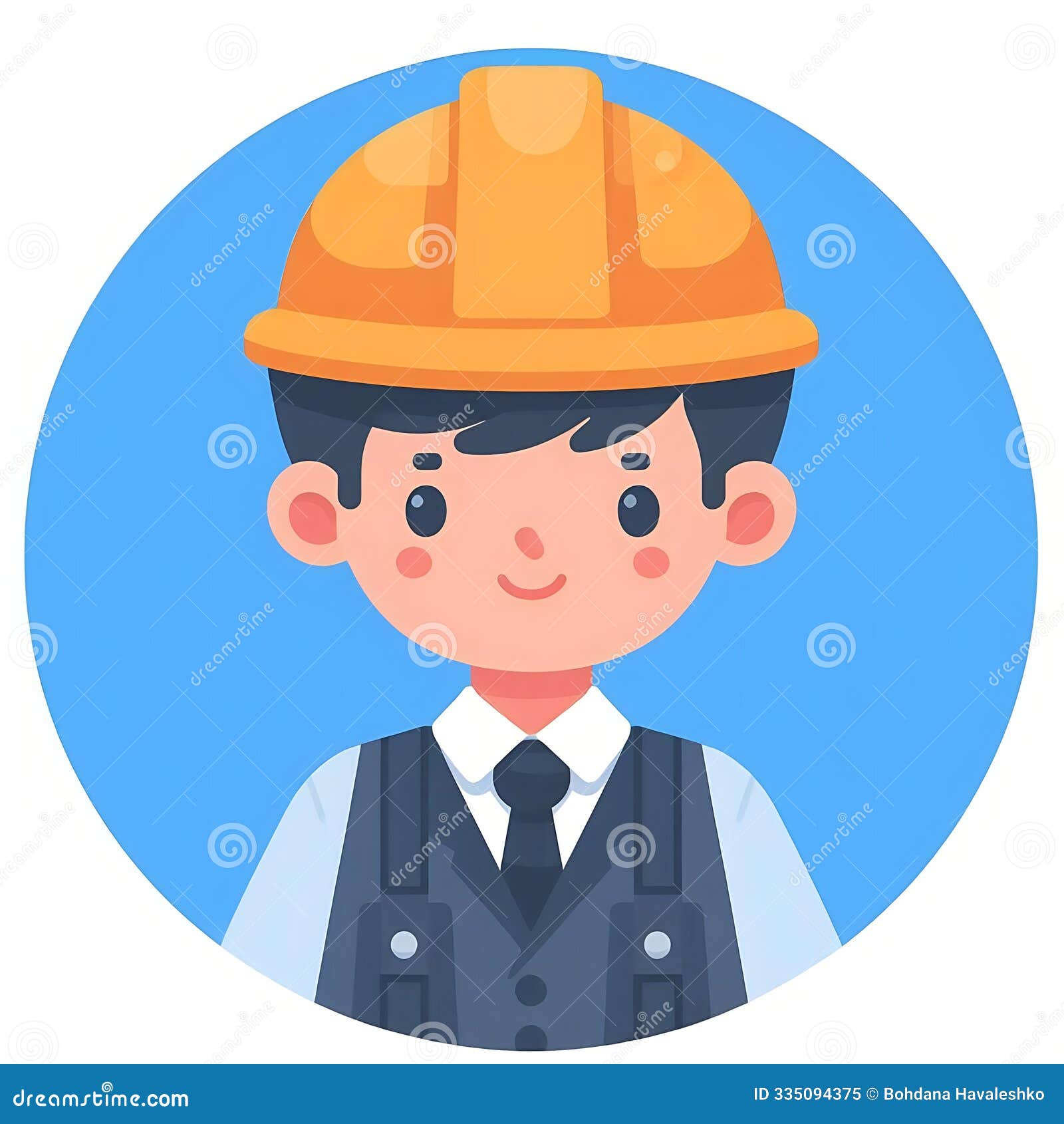 Engineer, Flat Style Illustration Stock Illustration - Illustration of ...