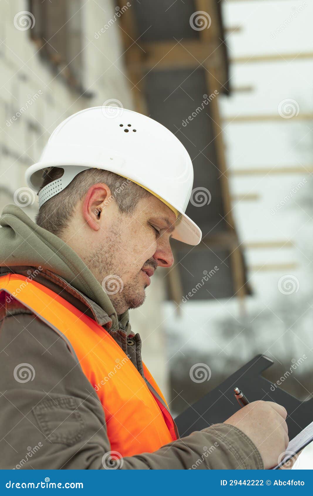 Engineer with a folder stock photo. Image of clothing - 29442222