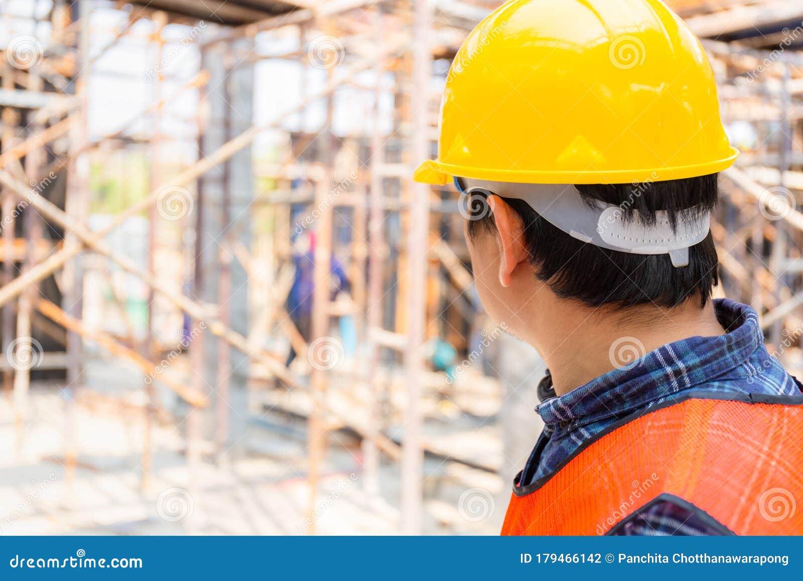 Engineer / Foreman Checking and Planning Project at Construction Site ...