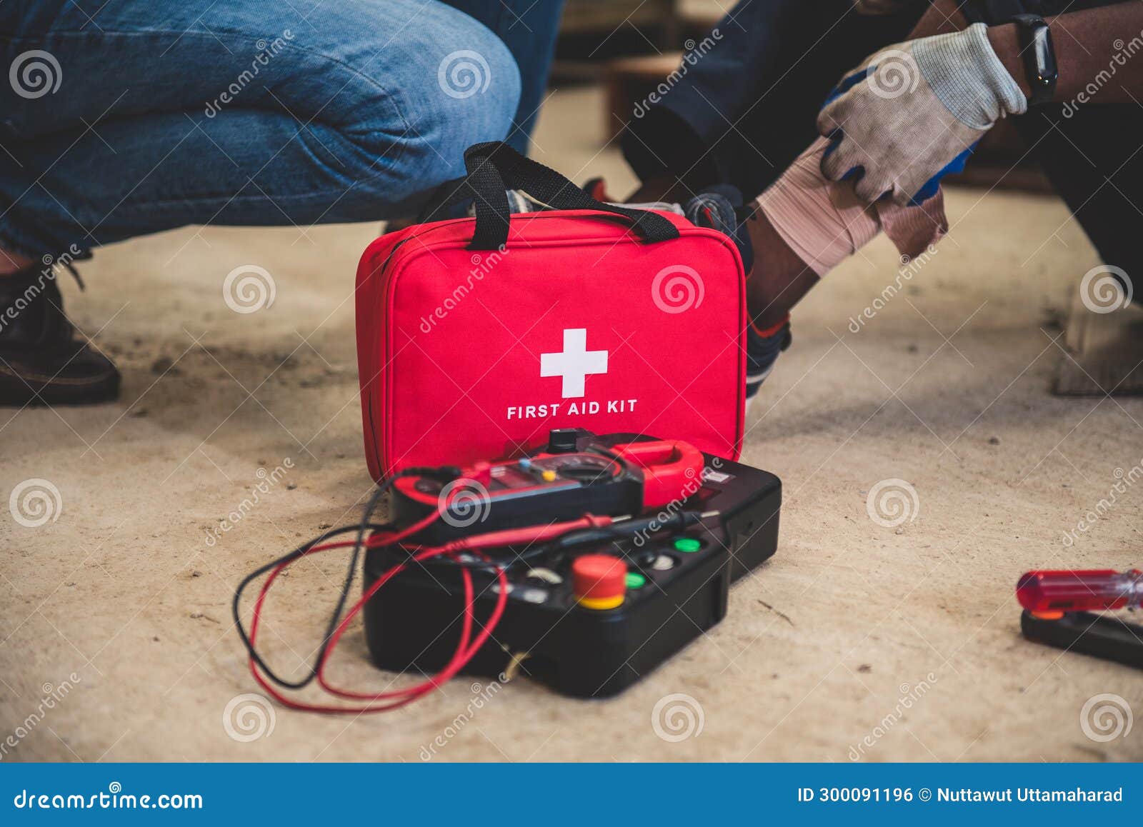 Engineer or Foreman Has an Accident while Working on Steel Factory ...