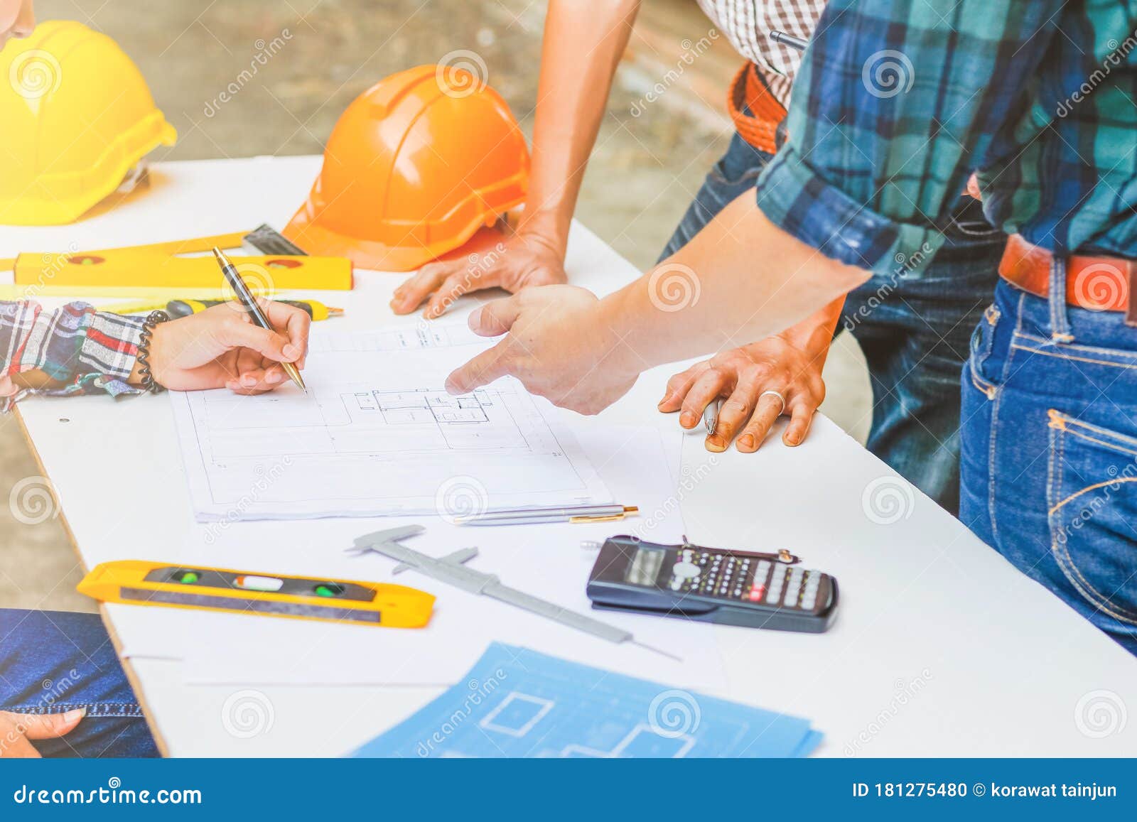 The Engineer is Giving Advice and Consulting with the Designer To Find ...