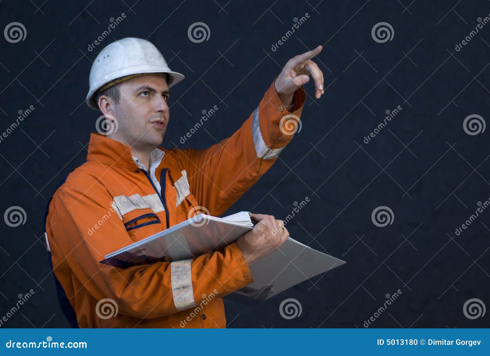 Engineer giving orders stock photo. Image of laborer, giving - 5013180