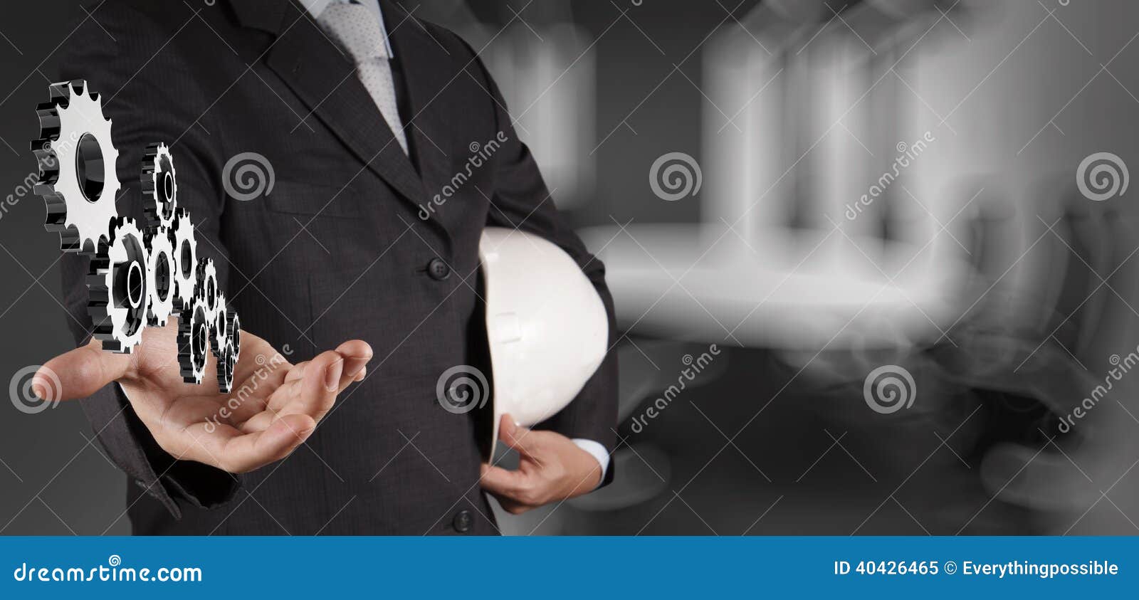 Engineer Man Hand Measuring Bearing With Digimatic Micrometer Royalty ...