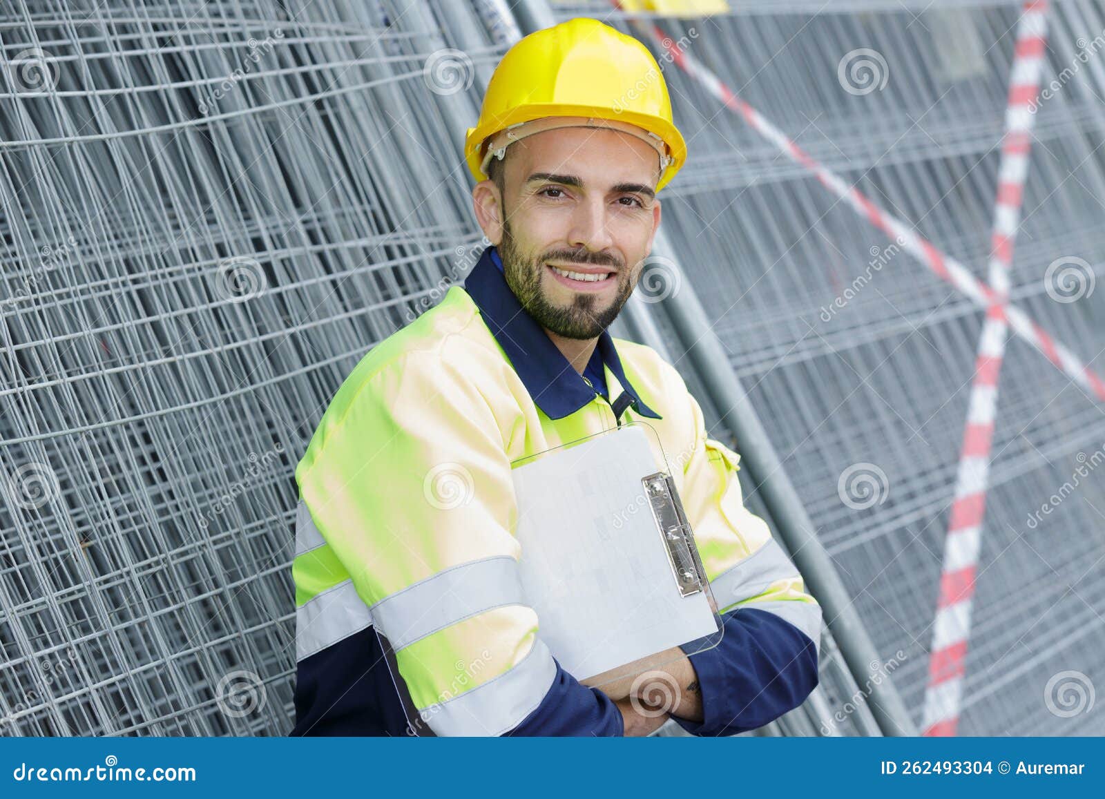 Engineer in Helmet at Construction Site Stock Photo - Image of safety ...