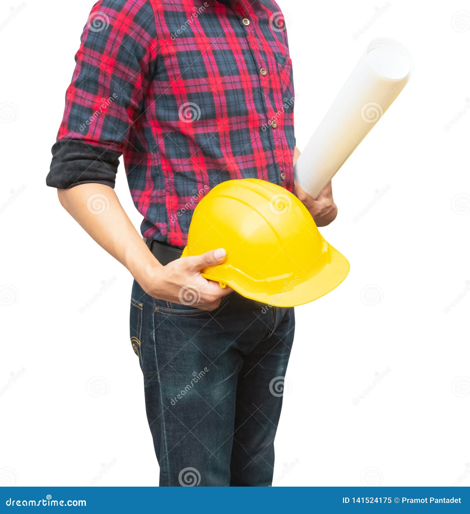 Engineer Hold Safety Yellow Helmet Plastic and Blueprint. Construction ... Engineer Hold Safety Yellow Helmet Plastic and Blueprint. Construction ...