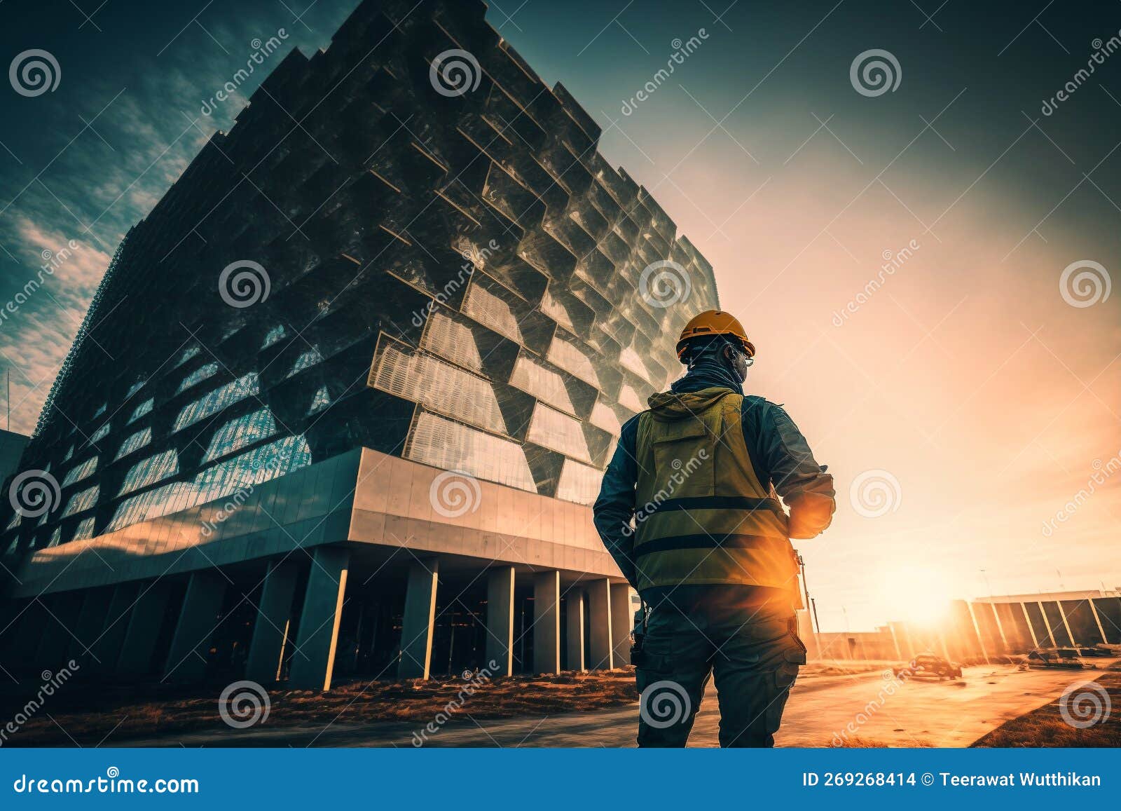 Surveyor Builder Engineer with Theodolite Transit Equipment at ...