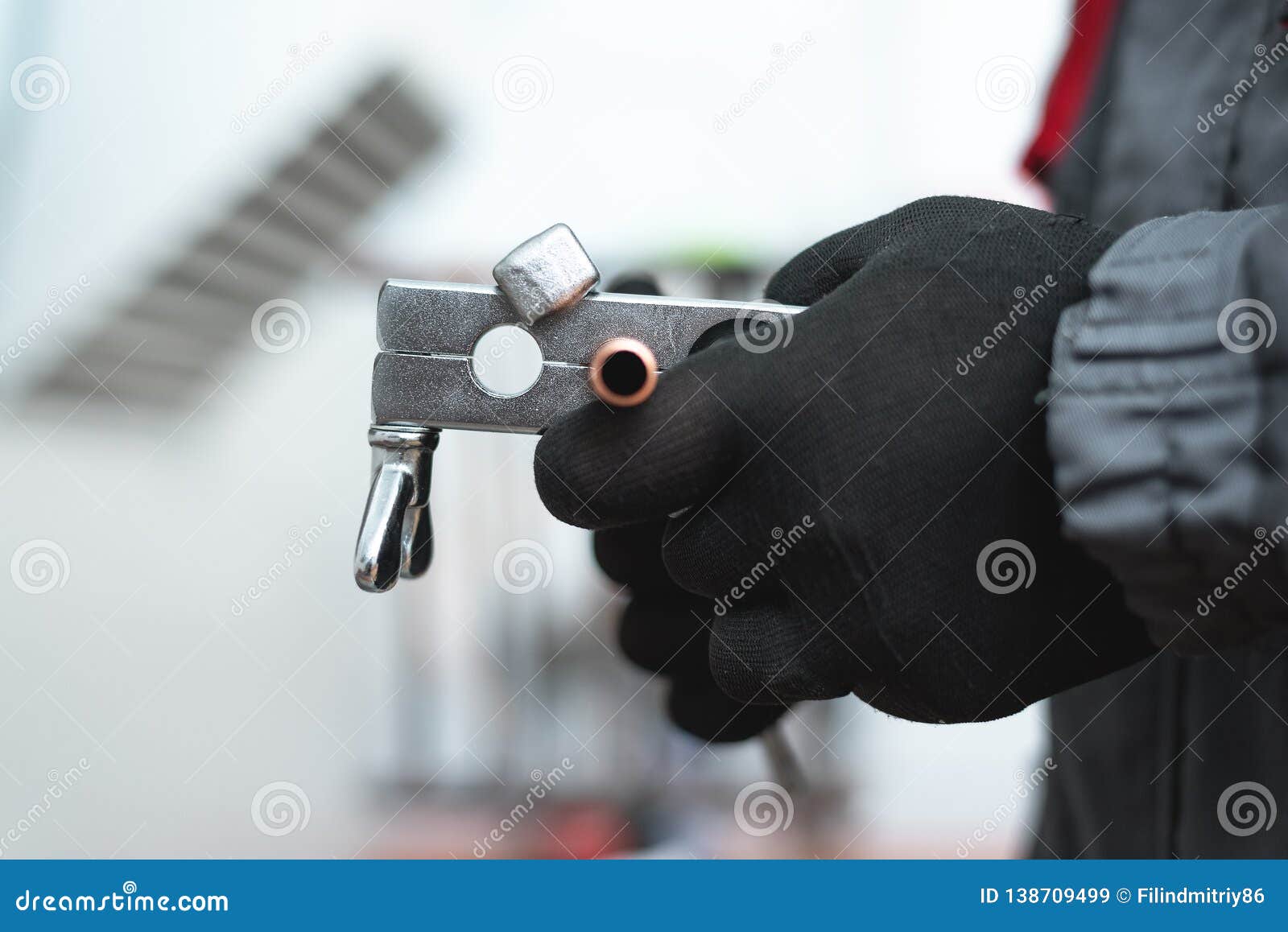 Pipe rammer. stock image. Image of equipment, industry - 138709499