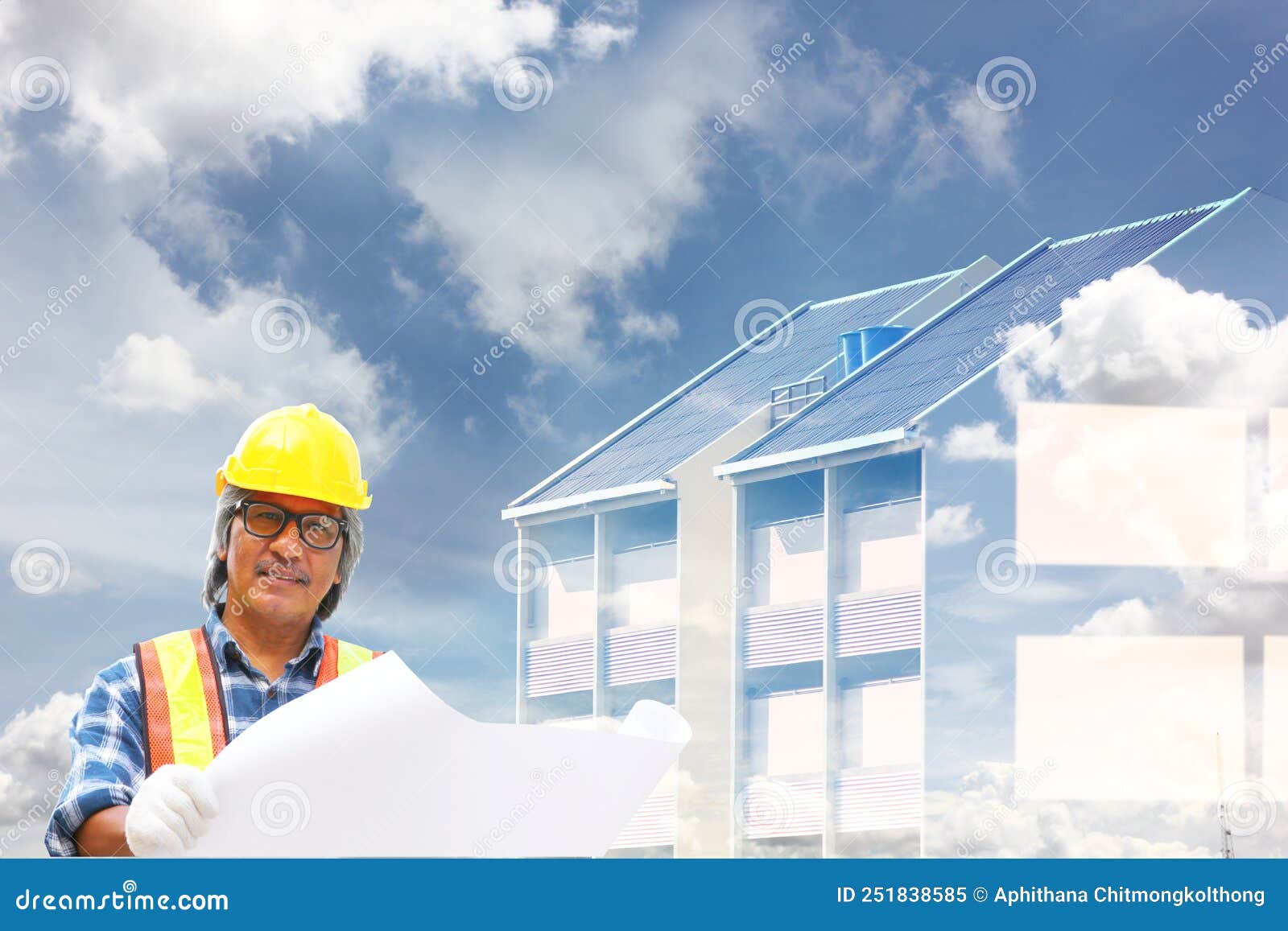 Engineer new building stock image. Image of engineer - 251838585