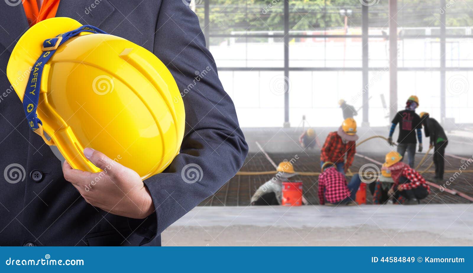 Engineer Holding Yellow Helmet for Workers Security Stock Image - Image ... Engineer Holding Yellow Helmet for Workers Security Stock Image - Image ...