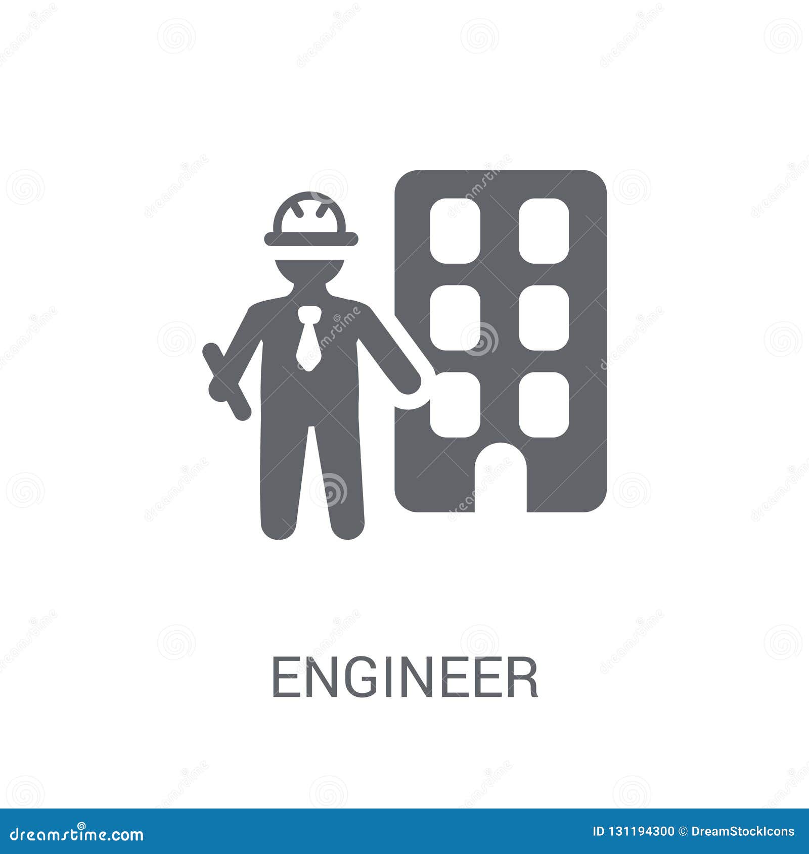 Engineer Icon. Trendy Engineer Logo Concept on White Background Stock ...