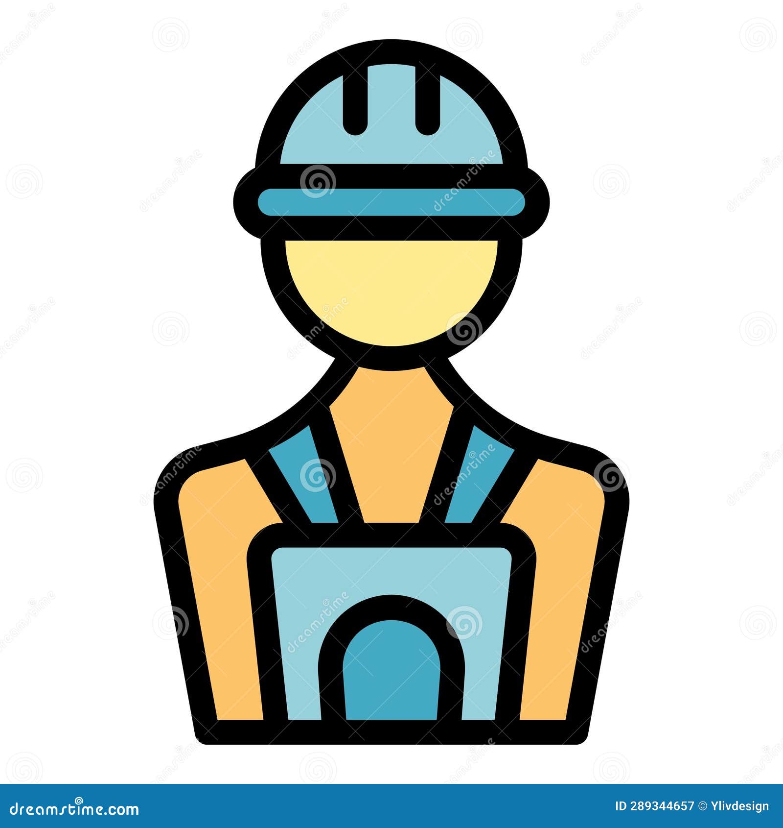 Engineer icon vector flat stock vector. Illustration of isolated ...