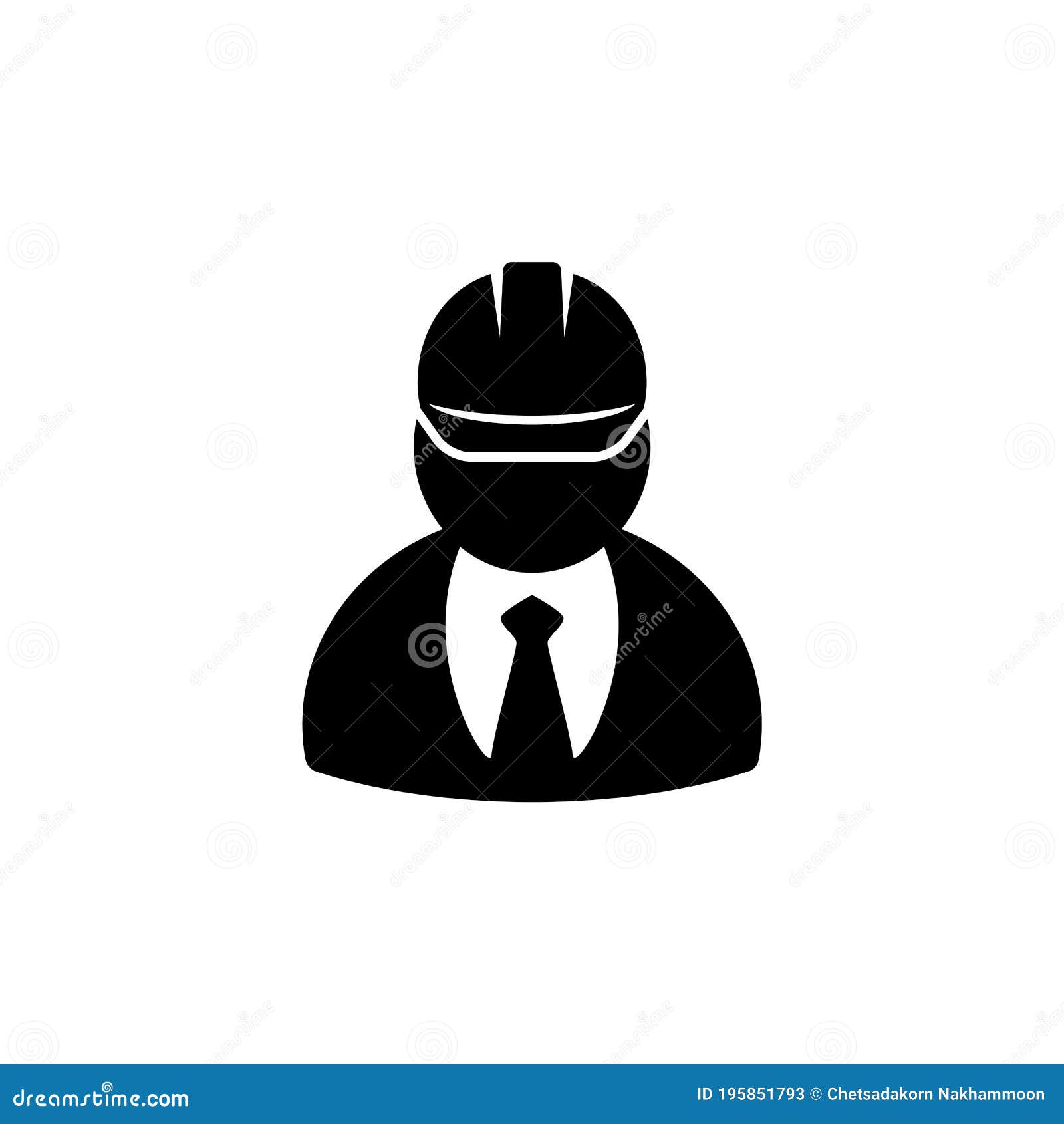 Engineer Icon Vector Isolated on White Stock Vector - Illustration of ...