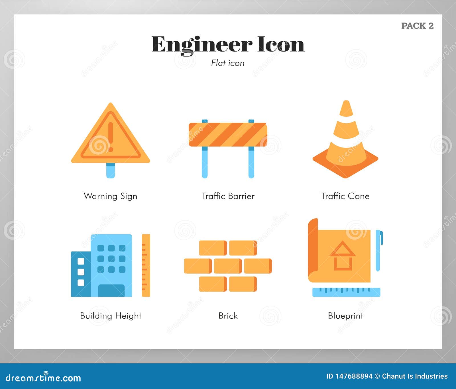 Engineer icons flat pack stock vector. Illustration of drafting - 147688894