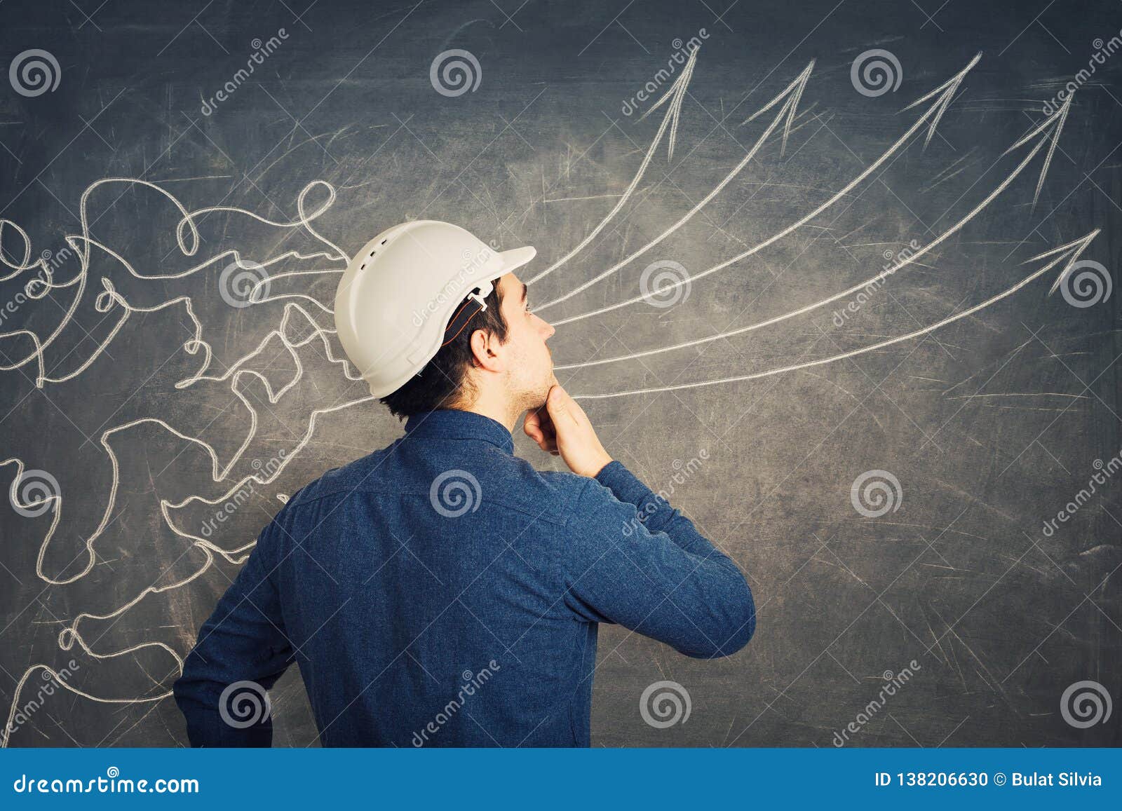 Engineer Information Processing Stock Photo - Image of logic, building ...