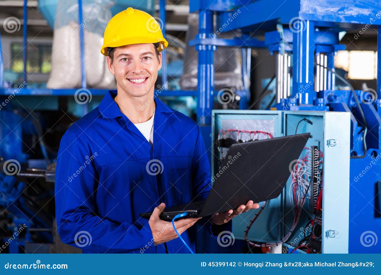 Engineer laptop computer stock photo. Image of foreman - 45399142
