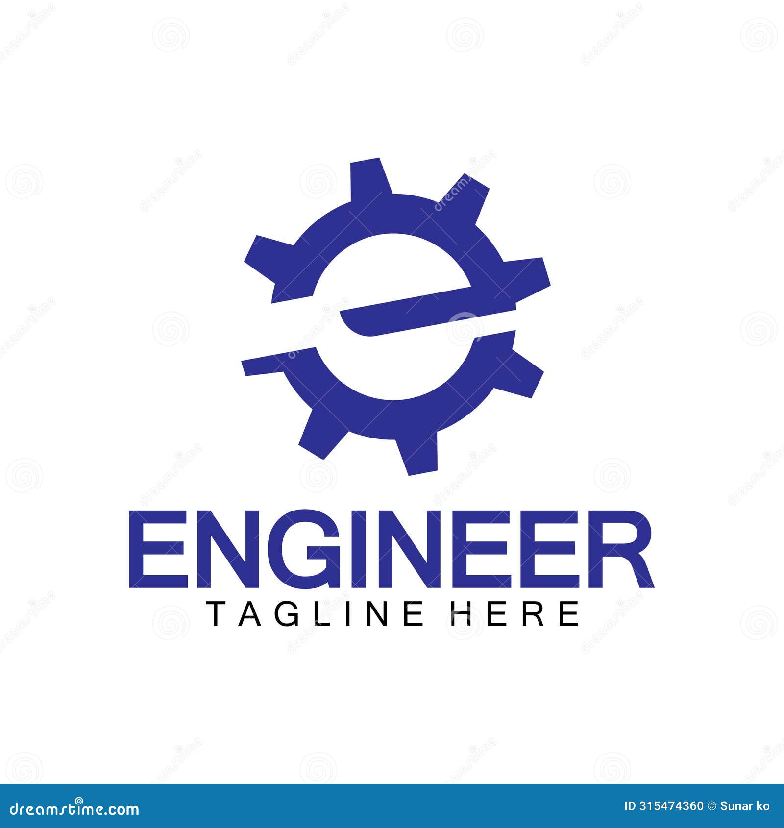 Engineer Logo Design, Letter E Gear Logo, Engineer Logo with Letter E ...