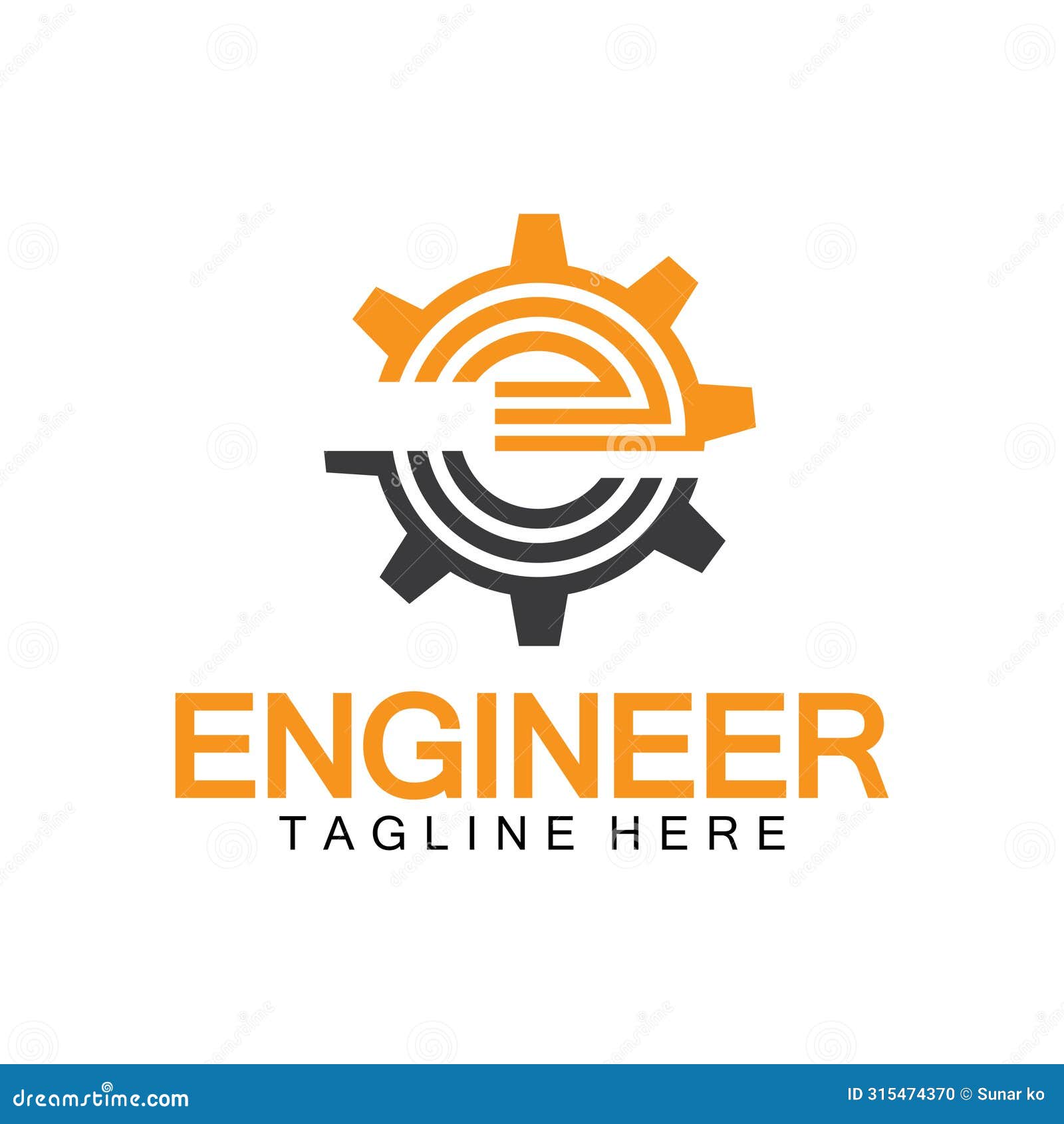 Engineer Logo Design, Letter E Gear Logo, Engineer Logo with Letter E ...