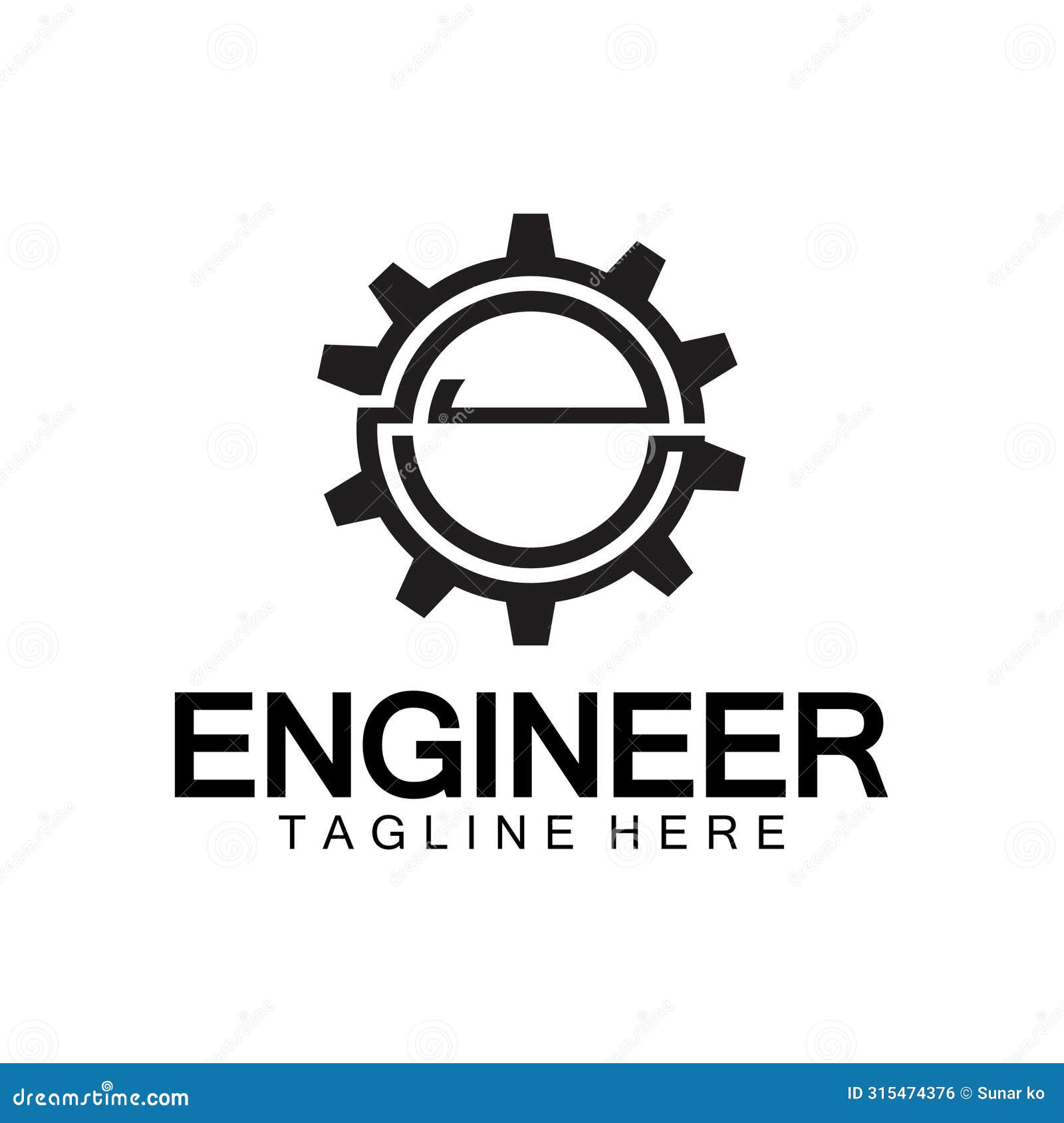 Engineer Logo Design, Letter E Gear Logo, Engineer Logo with Letter E ...