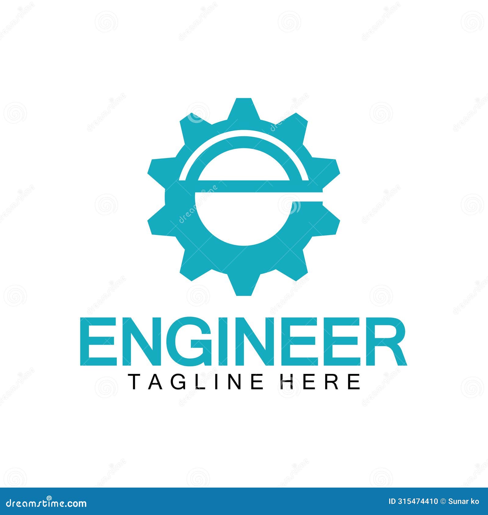 Engineer Logo Design, Letter E Gear Logo, Engineer Logo with Letter E ...