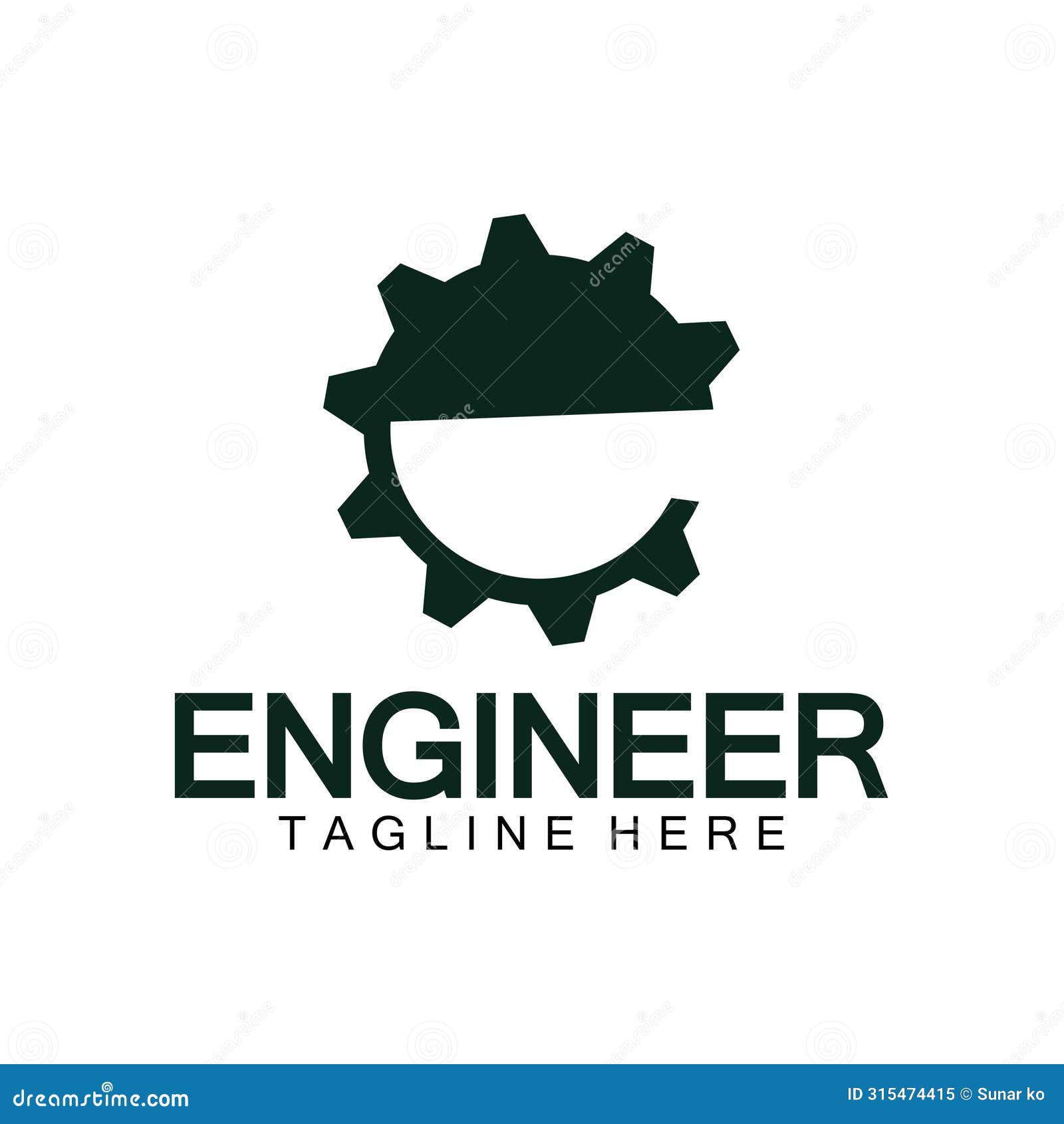 Engineer Logo Design, Letter E Gear Logo, Engineer Logo with Letter E ...