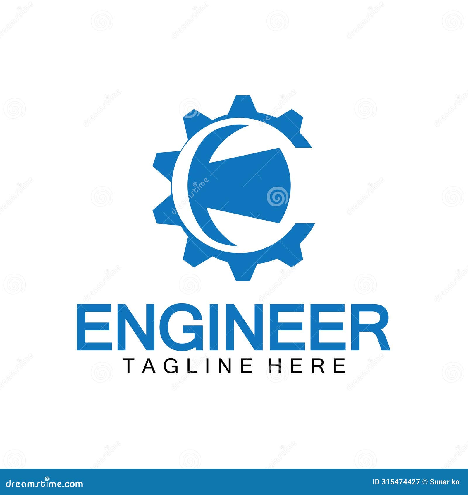 Engineer Logo Design, Letter E Gear Logo, Engineer Logo with Letter E ...