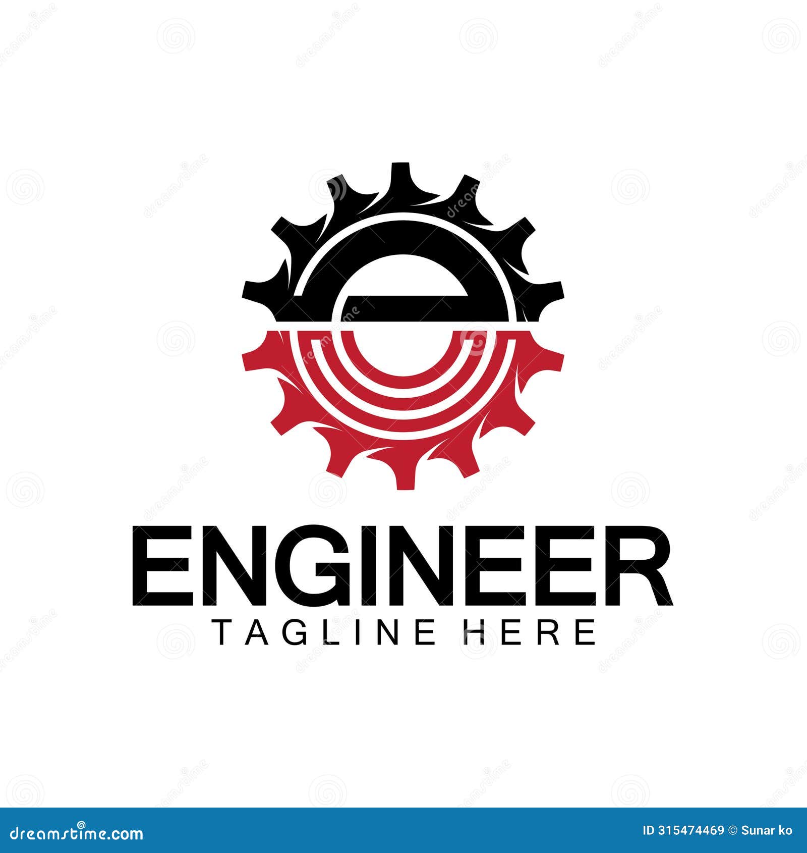 Engineer Logo Design, Letter E Gear Logo, Engineer Logo with Letter E ...