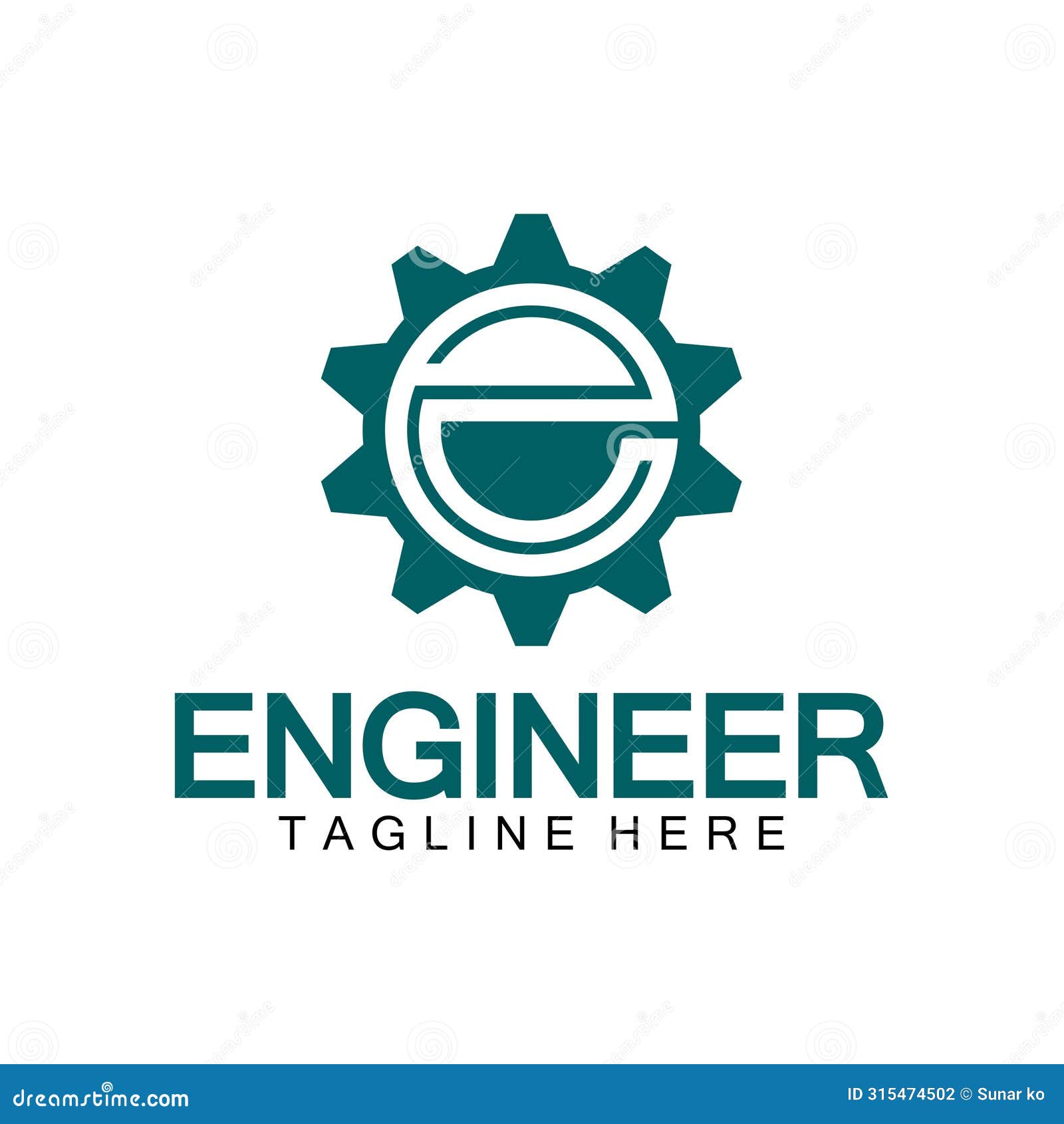 Engineer Logo Design, Letter E Gear Logo, Engineer Logo with Letter E ...