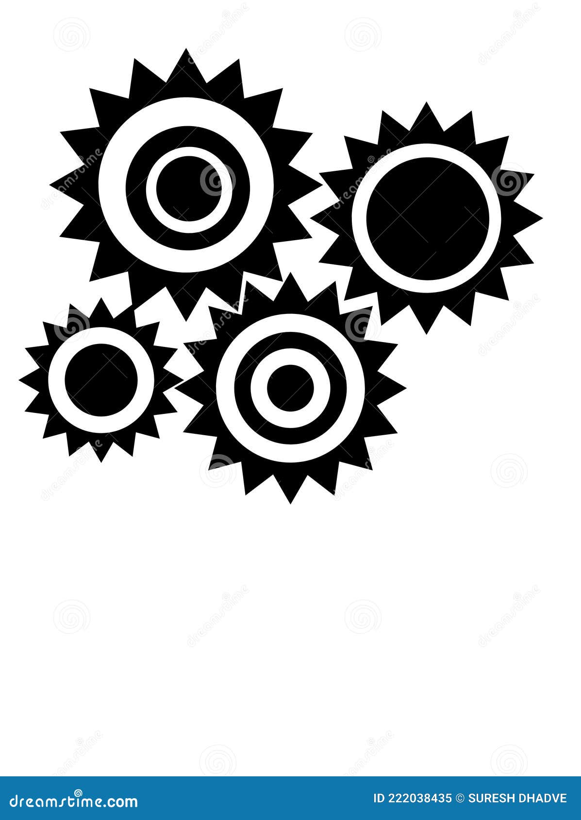 Engineer Logo Design Symbol Company Illustration Stock Illustration ...