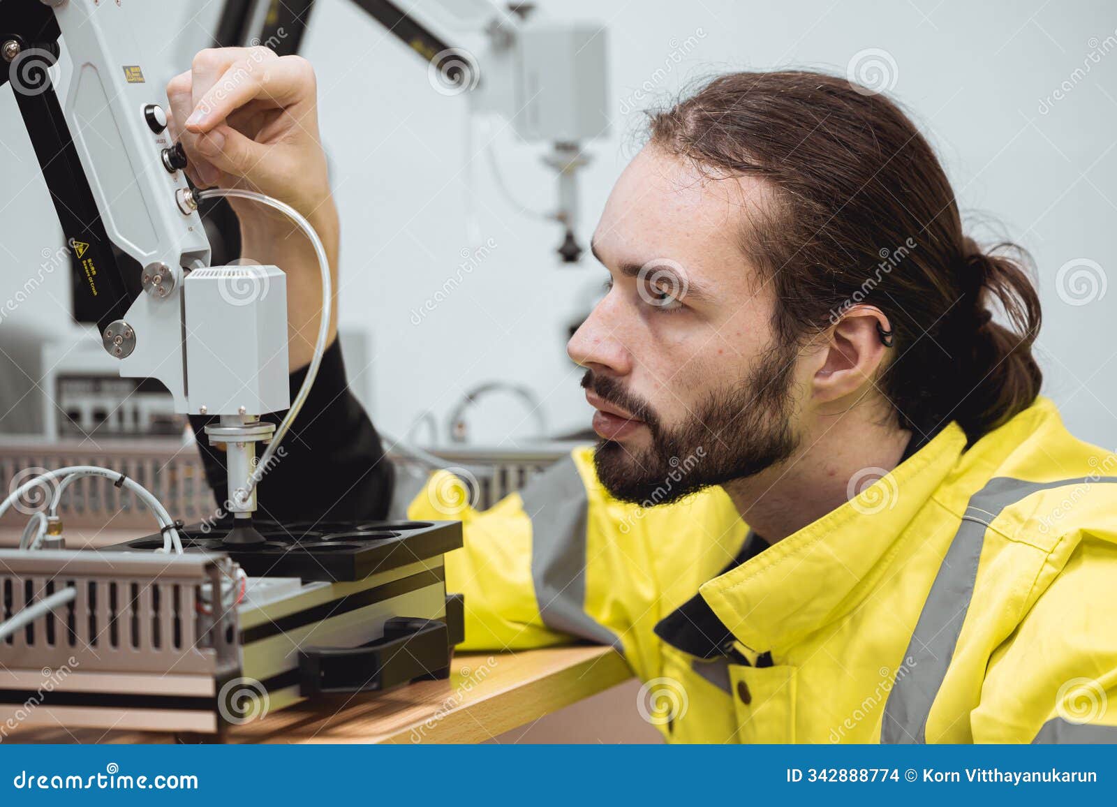 Engineer Male Education in Industrial Robotics Program in University ...