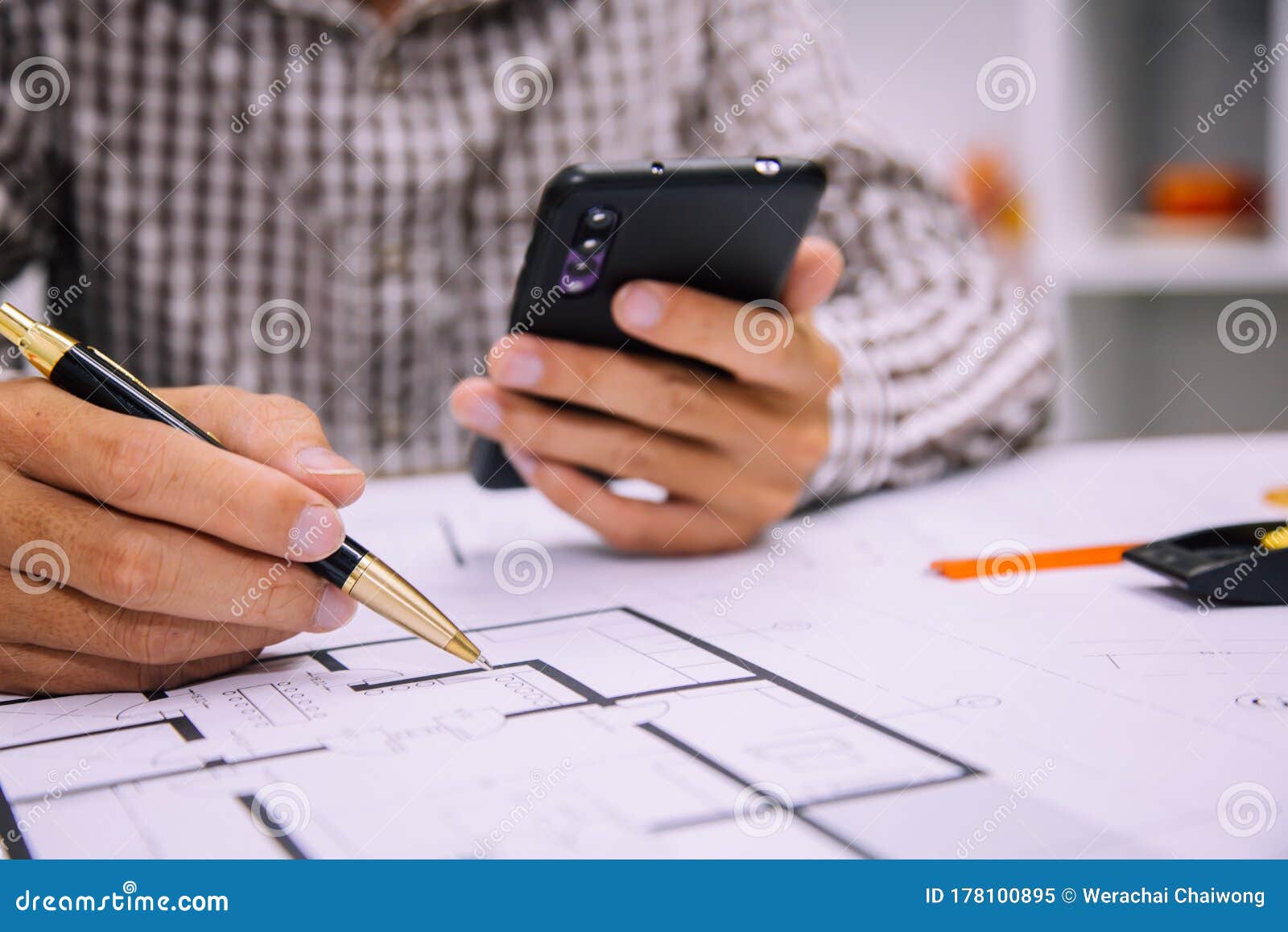 Architect Drawings Royalty-Free Stock Image | CartoonDealer.com #45881188