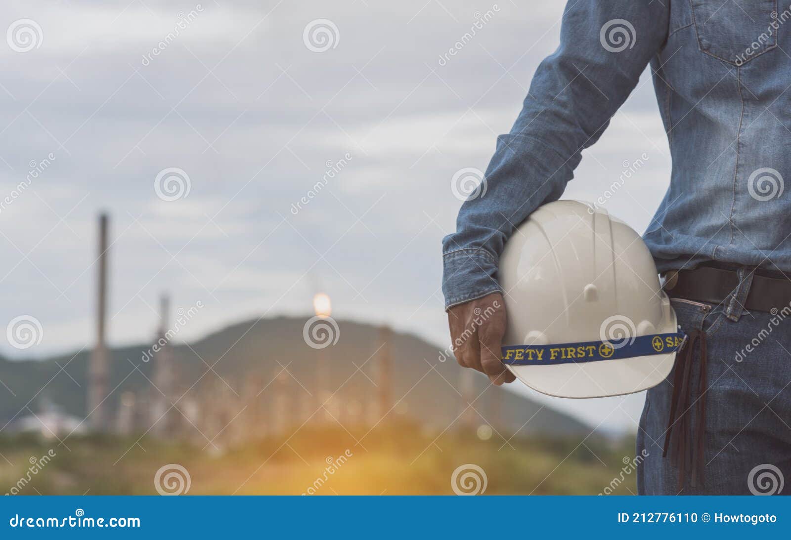 Engineer Man Hands Holding Hardhat White Work Helmet Hard Hat for Civil ...