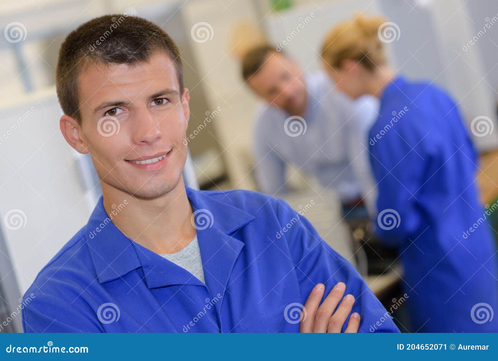 Engineer Man Looking at Camera Stock Image - Image of horizontal, print ...