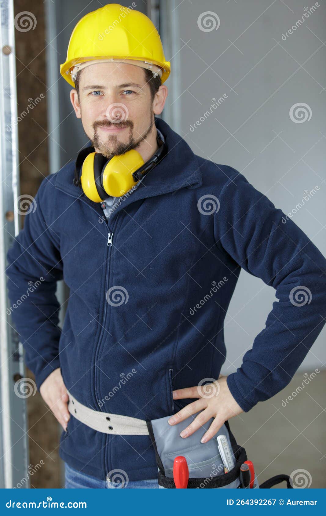 Engineer Man Looking at Camera Stock Image - Image of development, city ...
