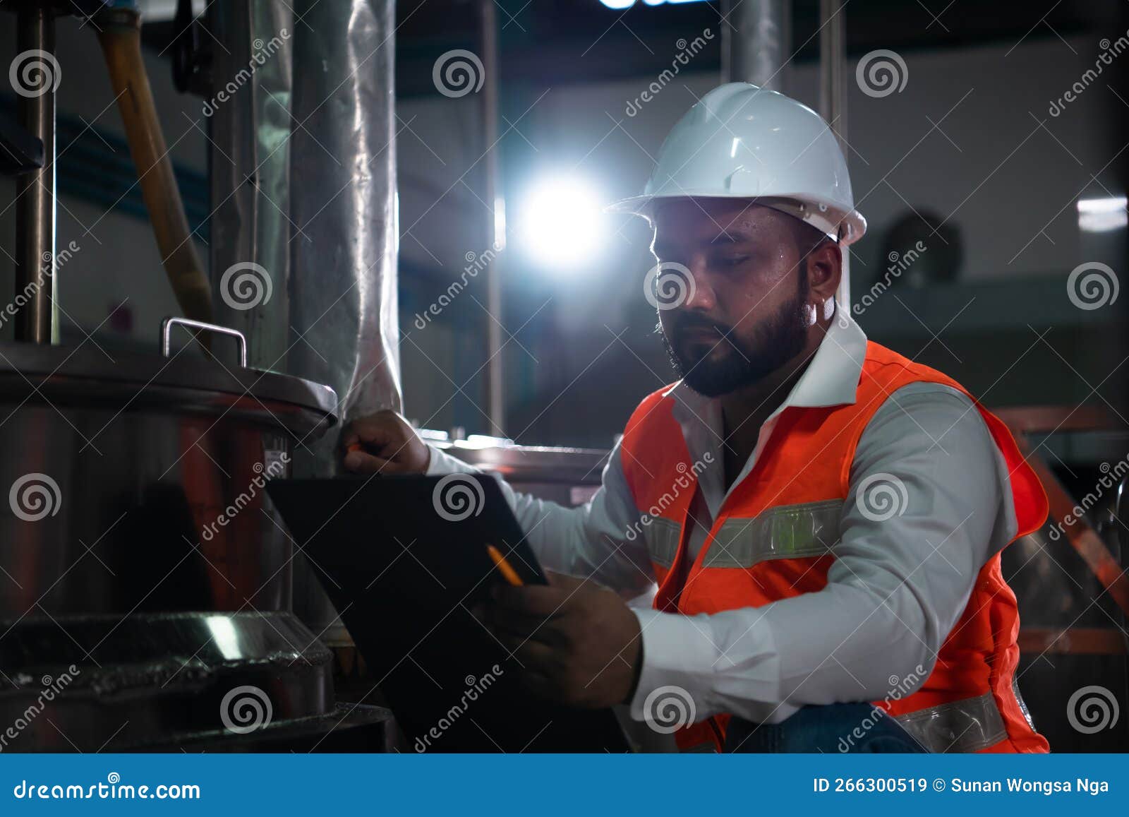 Engineer of the Mechanical Plant Conduct Inspection of the ...