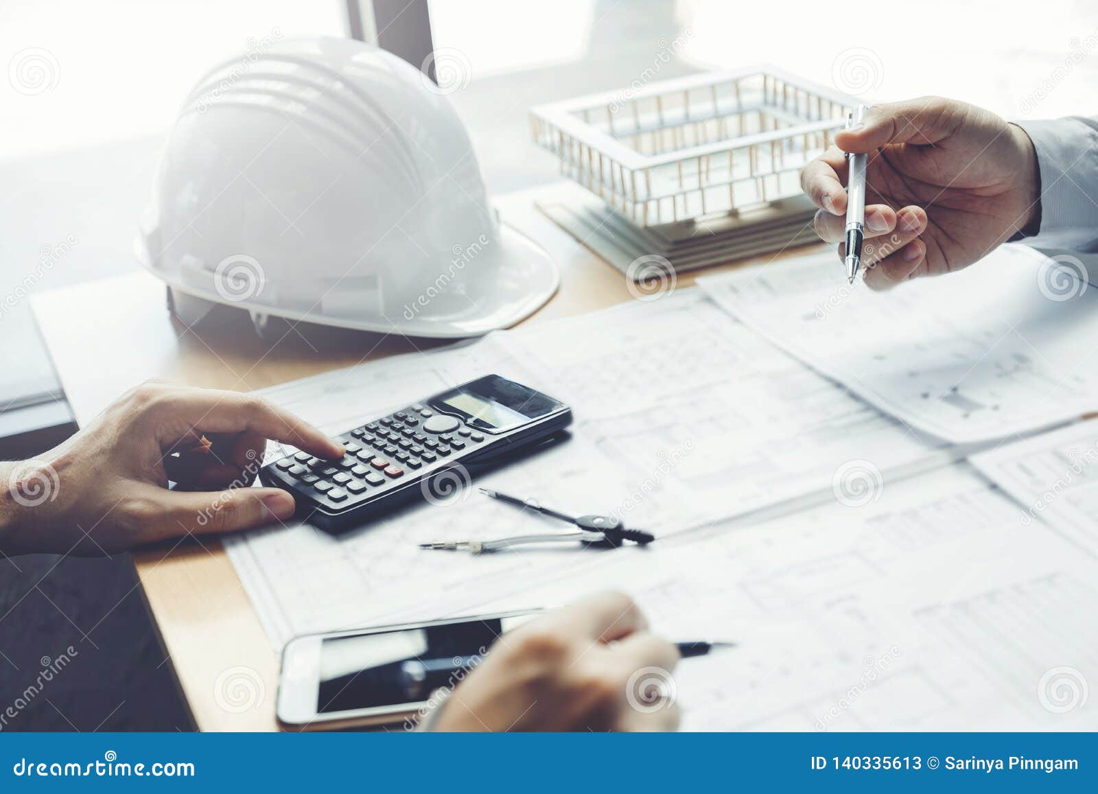 Engineer Meeting for Architectural Project and Working with Partner ...