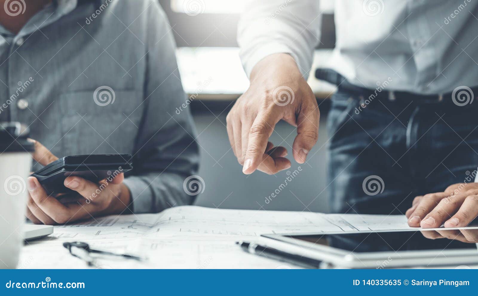 Engineer Meeting for Architectural Project and Working with Partner ...