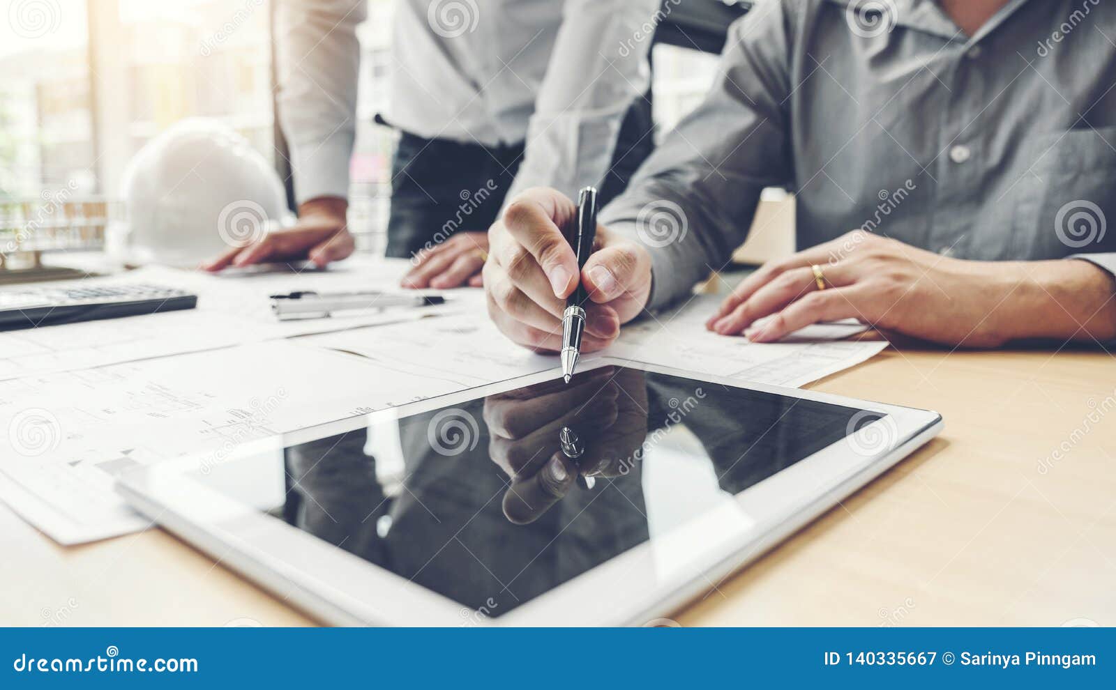 Engineer Meeting for Architectural Project and Working with Partner ...