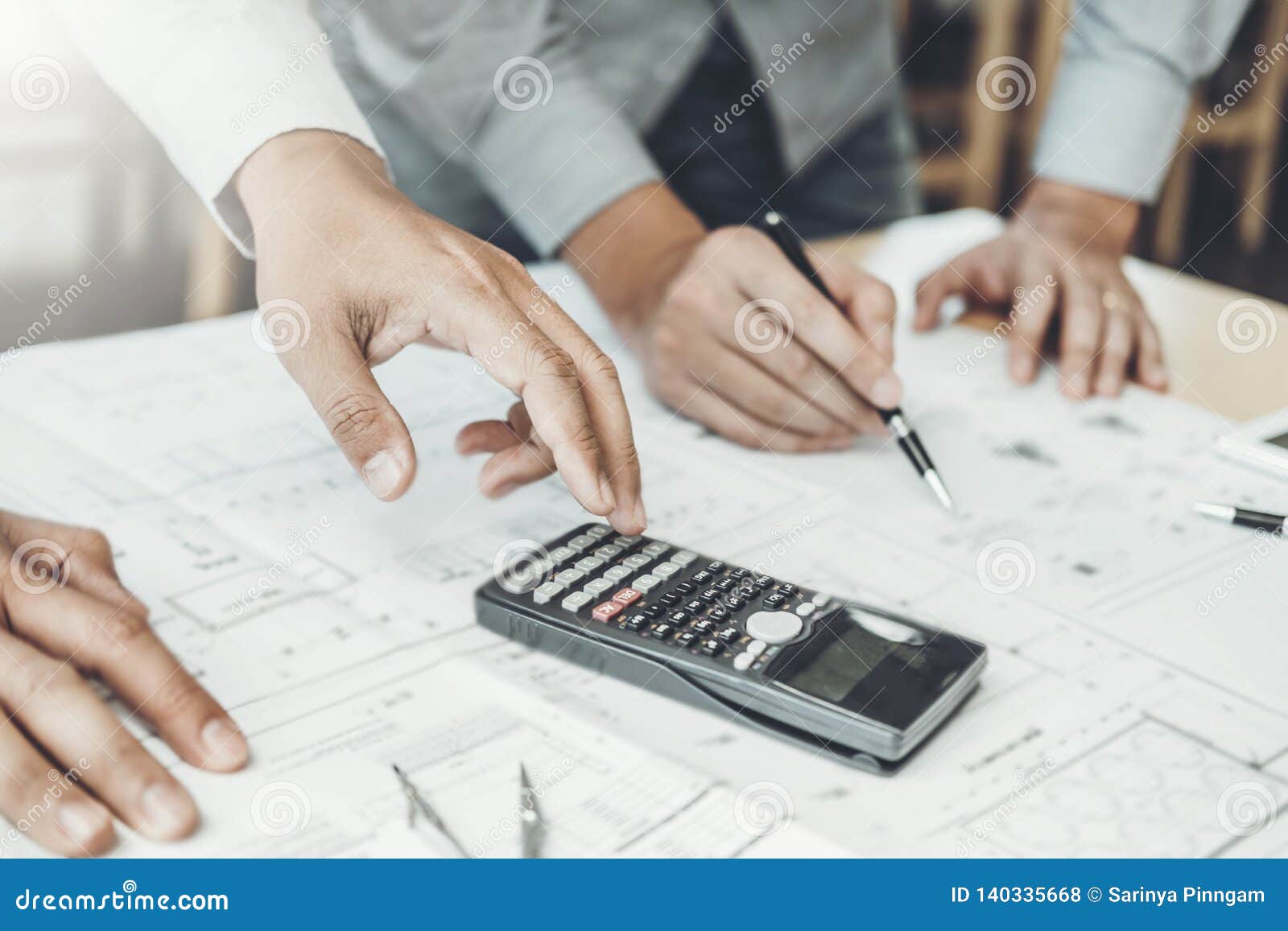 Engineer Meeting for Architectural Project and Working with Partner ...