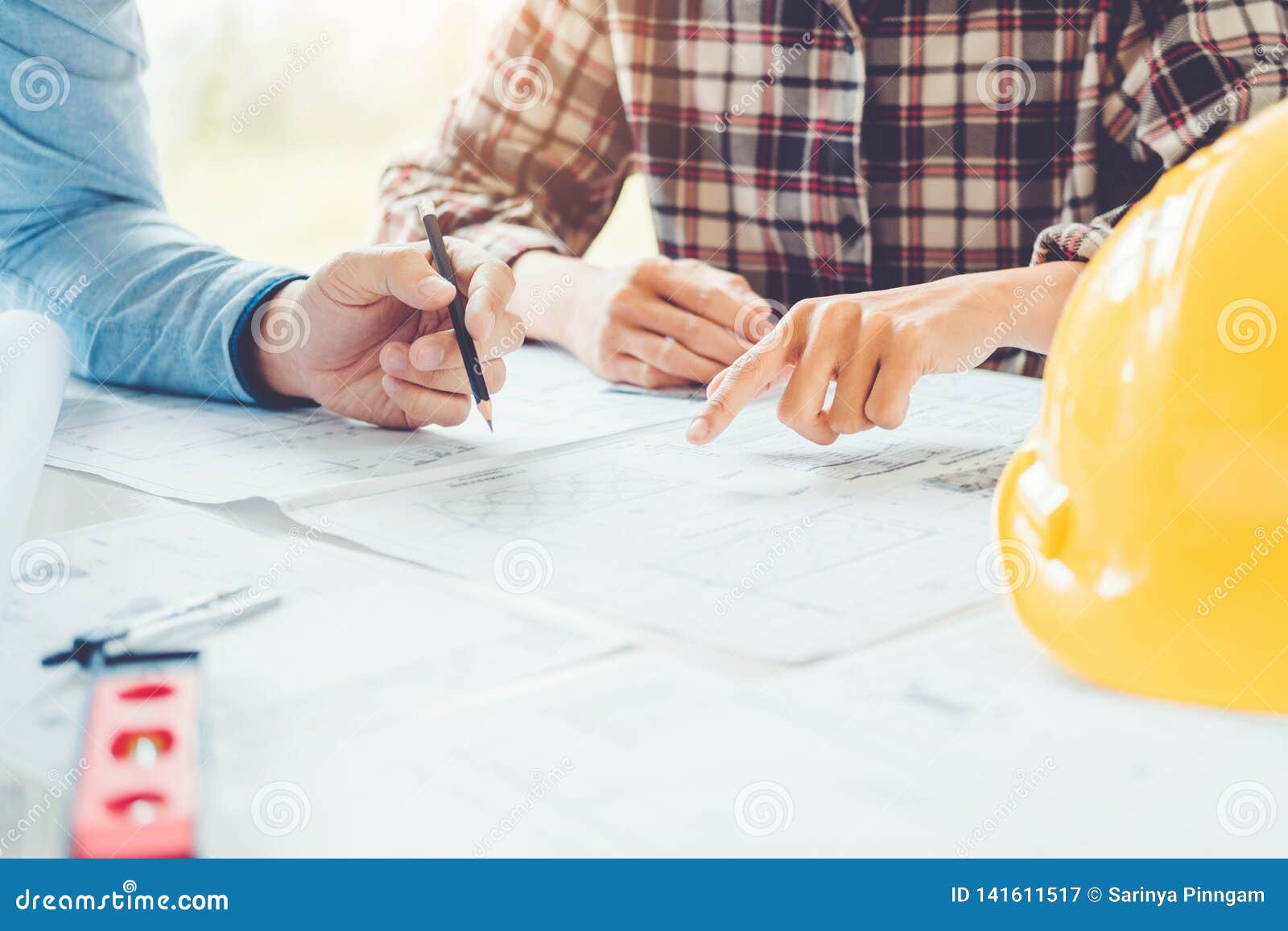 Engineer Meeting for Architectural Project and Working with Partner ...