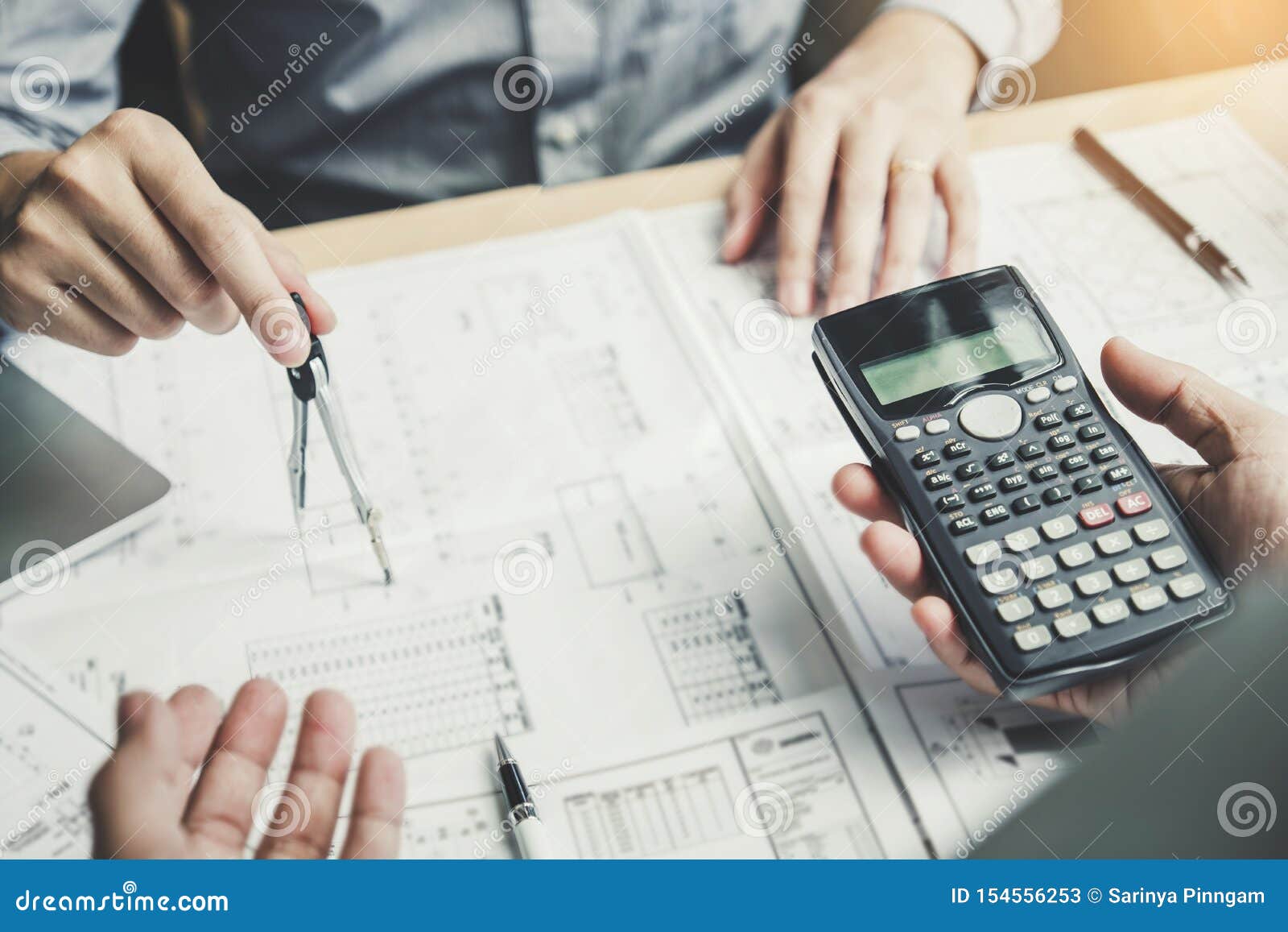 Engineer Meeting for Architectural Project and Working with Partner ...