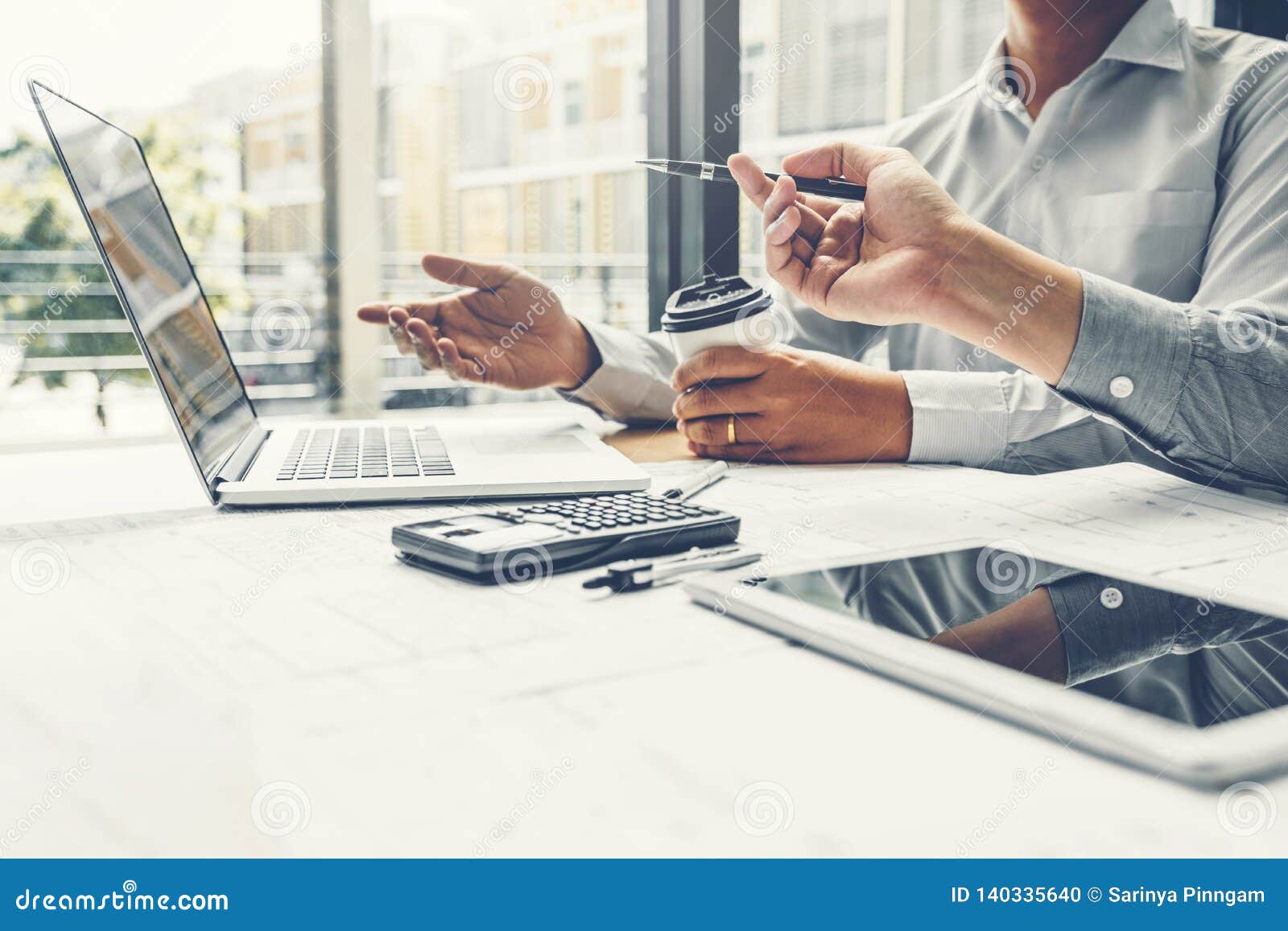 Engineer Meeting for Architectural Project and Working with Partner ...